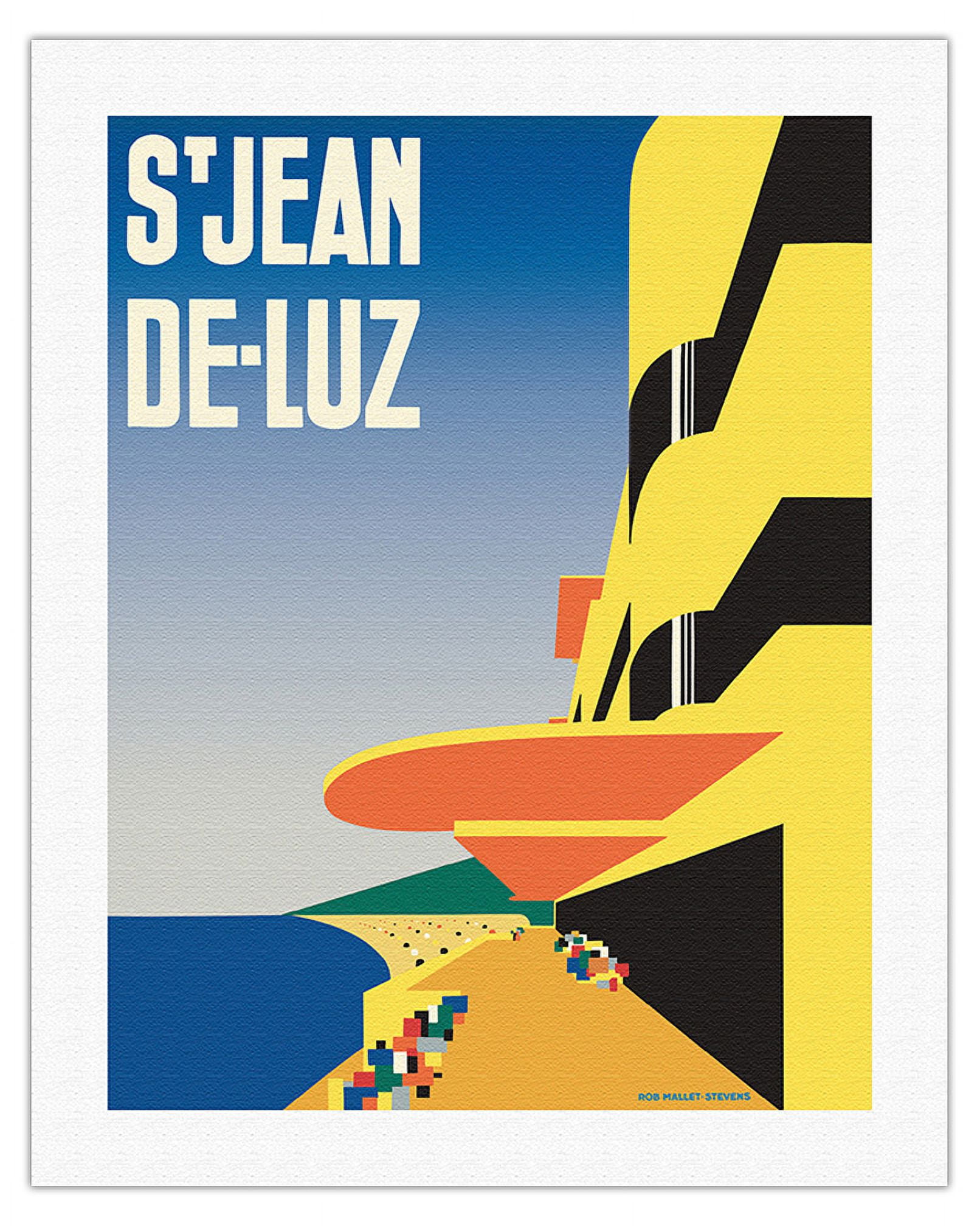 Saint-Jean-de-Luz France - Basque Country - Vintage Travel Poster by ...