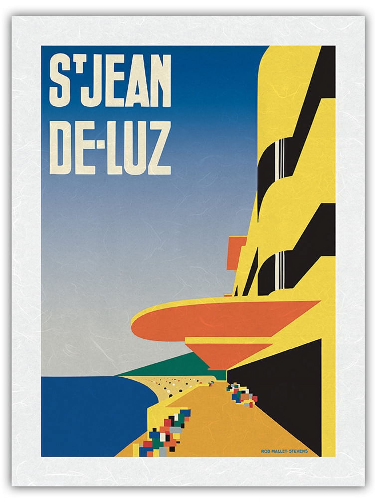 Saint-Jean-de-Luz France - Basque Country - Vintage Travel Poster by ...