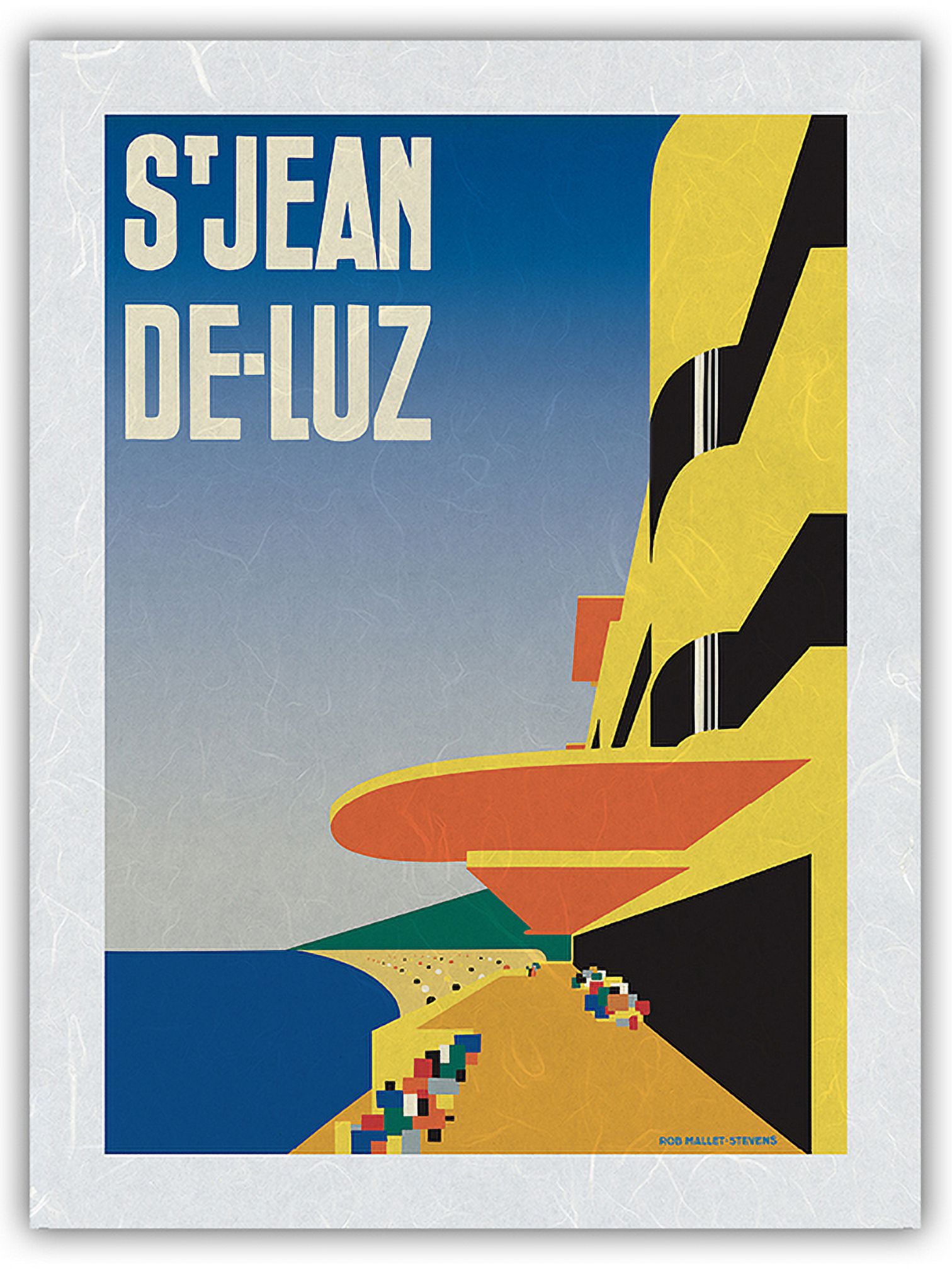 Saint-Jean-de-Luz France - Basque Country - Vintage Travel Poster by ...