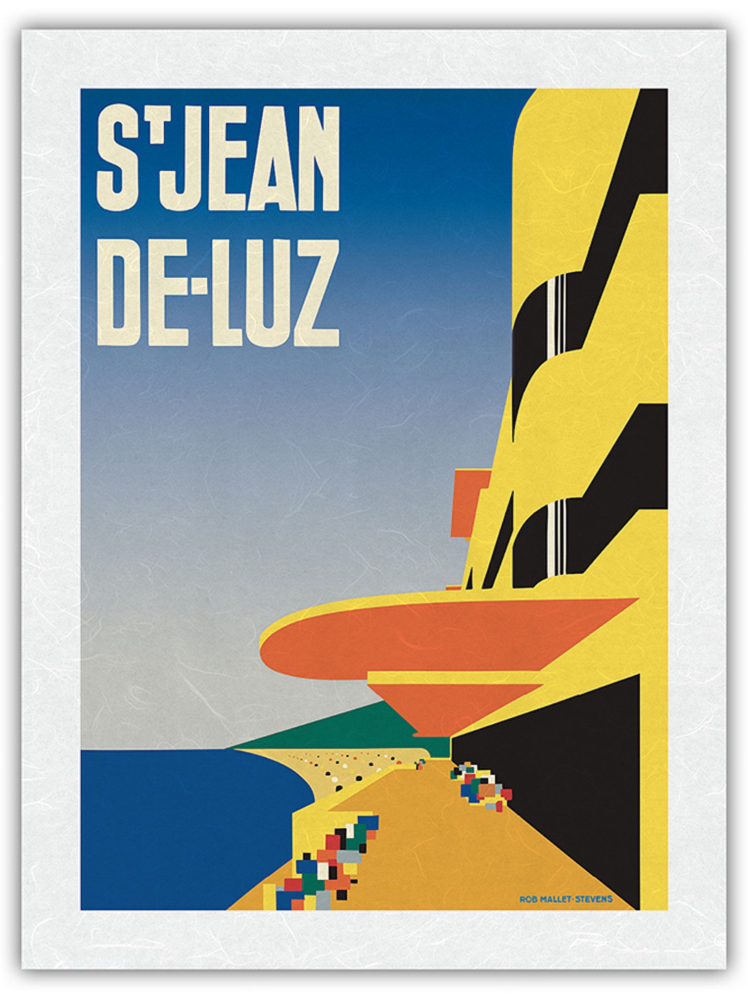 Saint-Jean-de-Luz France - Basque Country - Vintage Travel Poster by ...