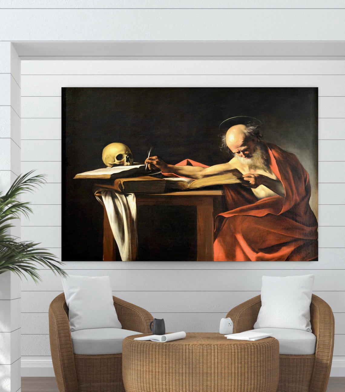 Saint Jerome Writing by Caravaggio, Baroque Period Artwork, Print ...