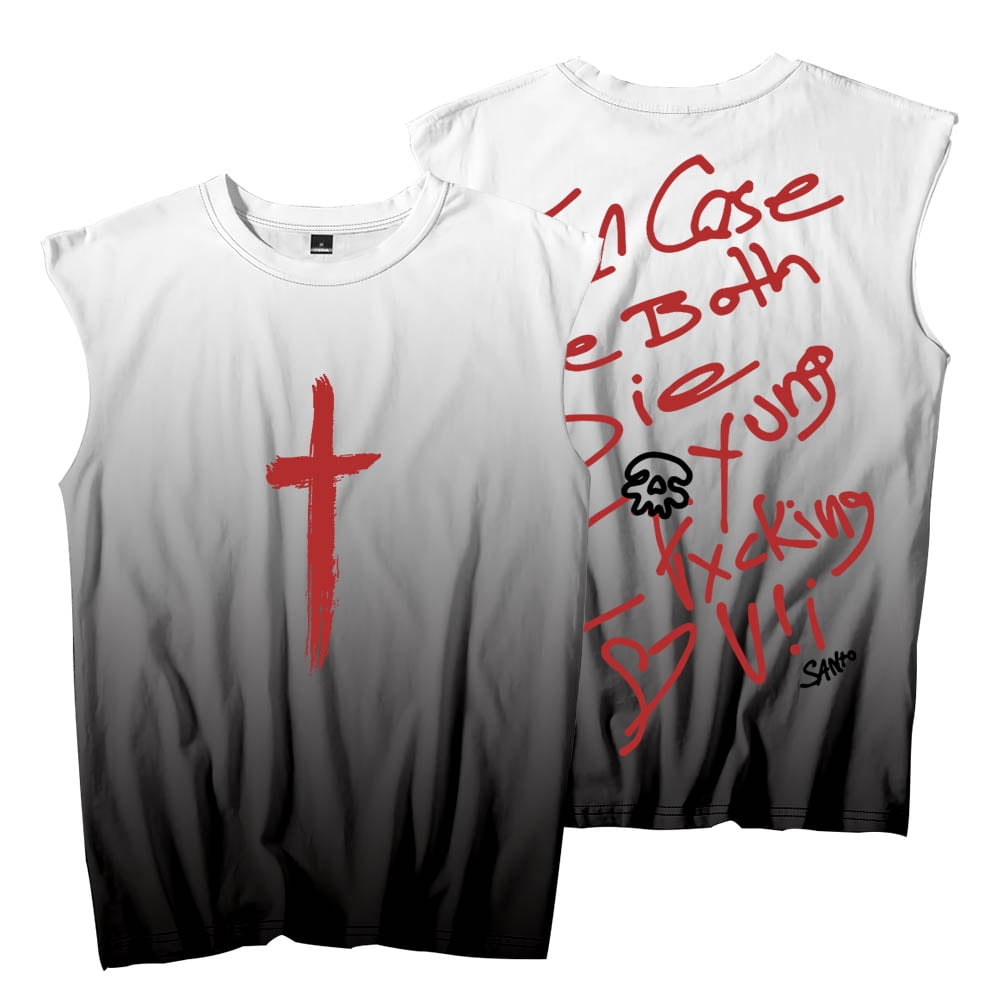 Saint Jhn Logo Merch Sleeveless T-Shirts Streetwear Tops Cosplay Women ...