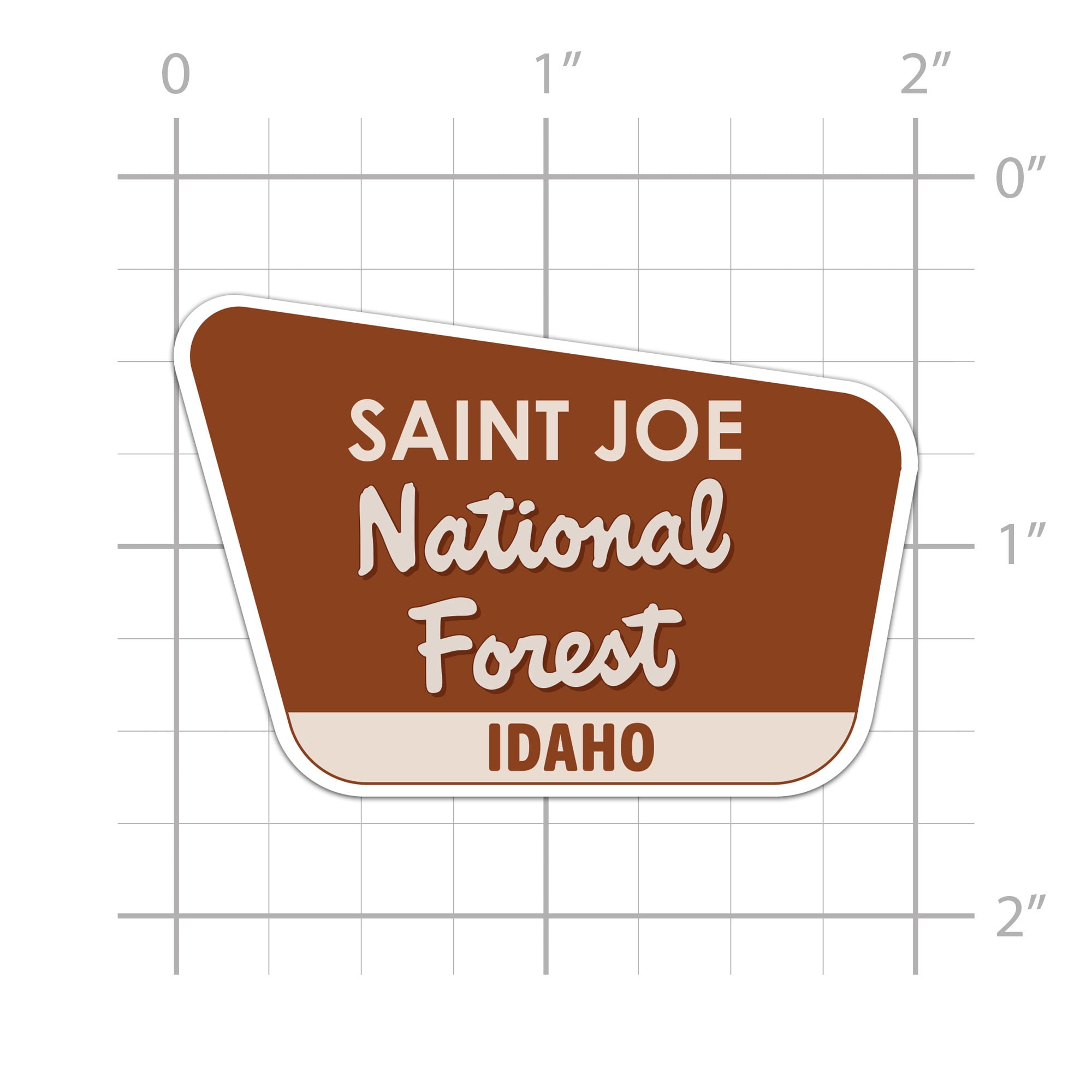 Saint Joe National Forest Idaho id Sticker for water bottle phone ...