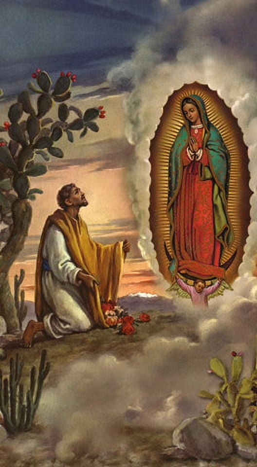 Saint Juan Diego with Our Lady of Guadalupe Paper Catholic Prayer Holy ...