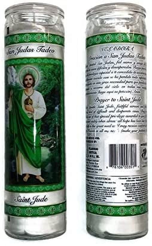 Saint Jude - San Judas Prayer Candles Religious Candle, White Wax ...