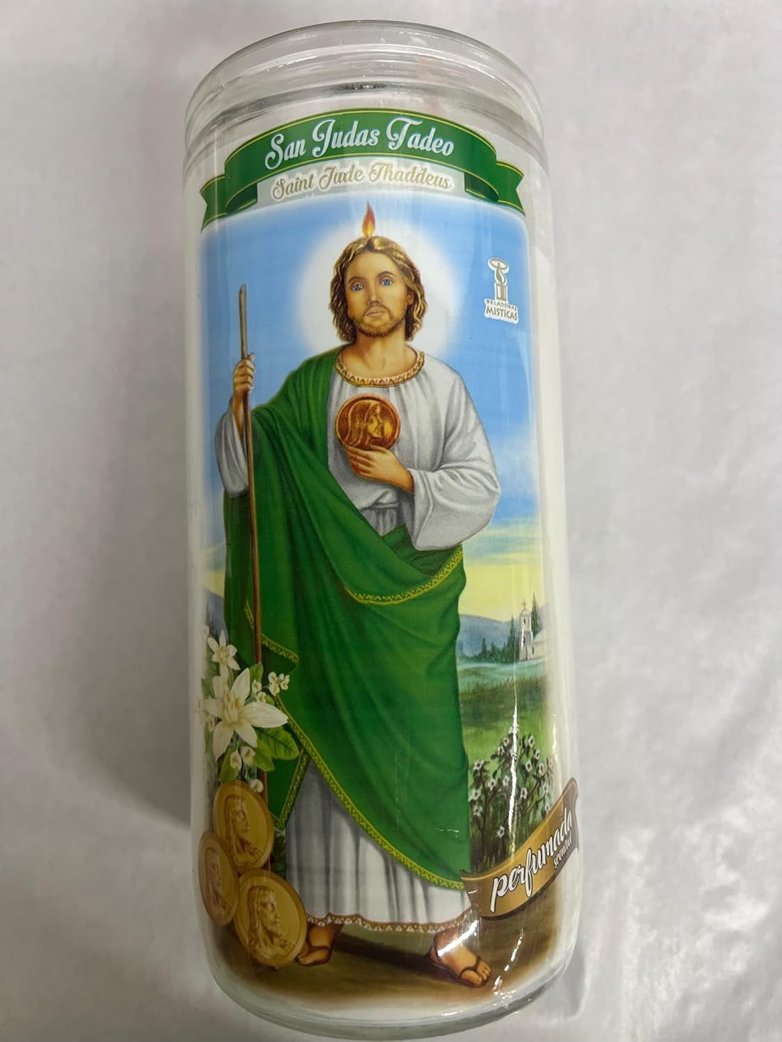 Saint Jude (San Judas Tadeo) 14 Day Scented White Candle in Glass - Walmart.com