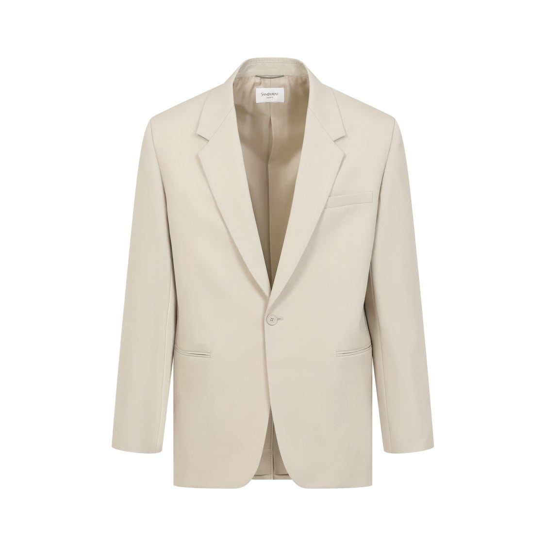 Saint Laurent Beige Wool Jacket With Notched Collar (Men's) - Walmart.com