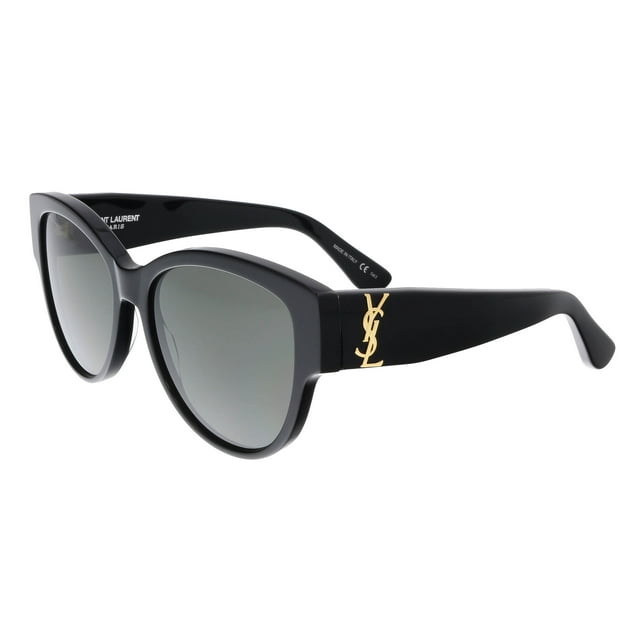 Saint Laurent SL M3-002 Black Cat Eye Sunglasses - Walmart.com