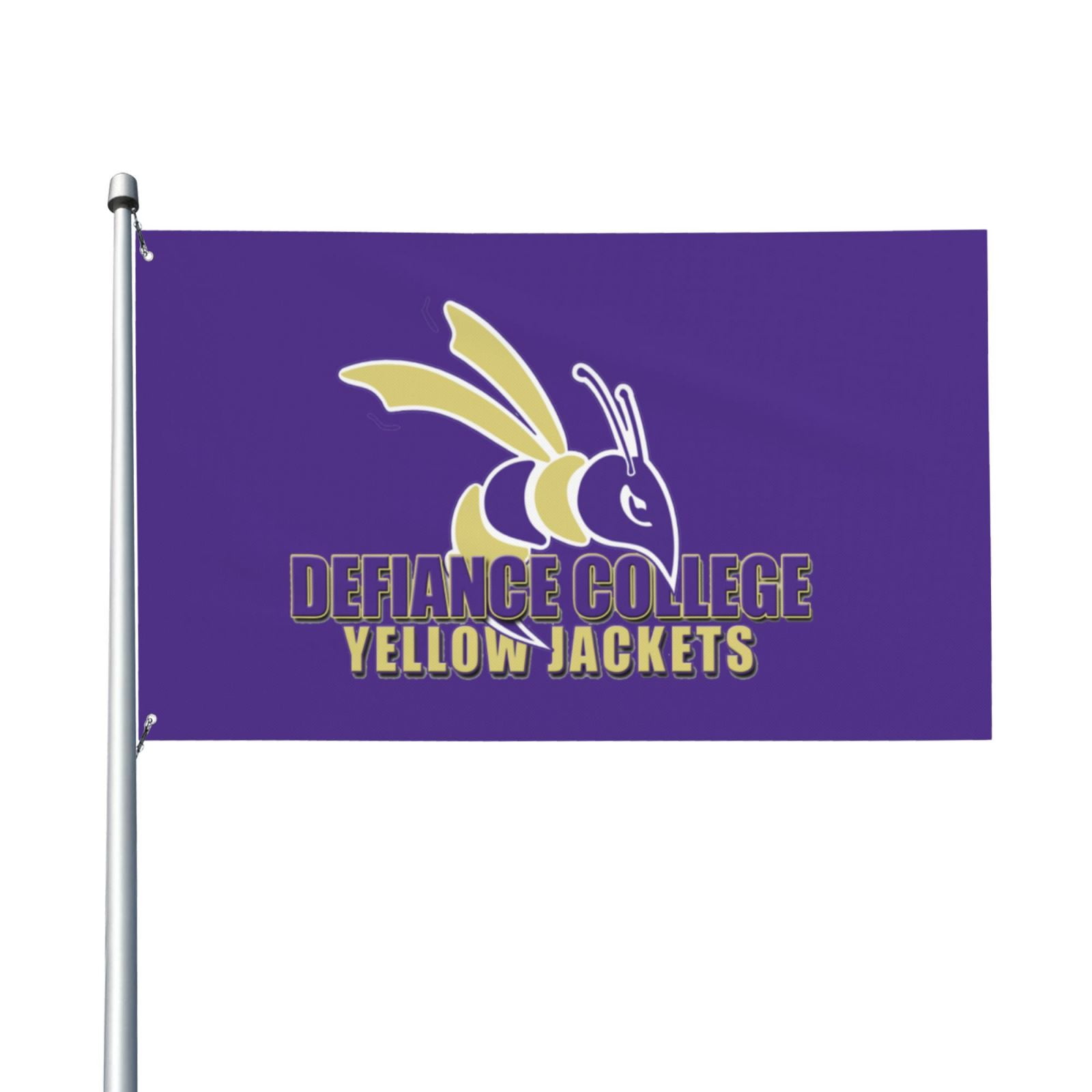Defiance College Logo Flag 3x5 Outdoor ,Sewn Stripes, Stronger Brass ...