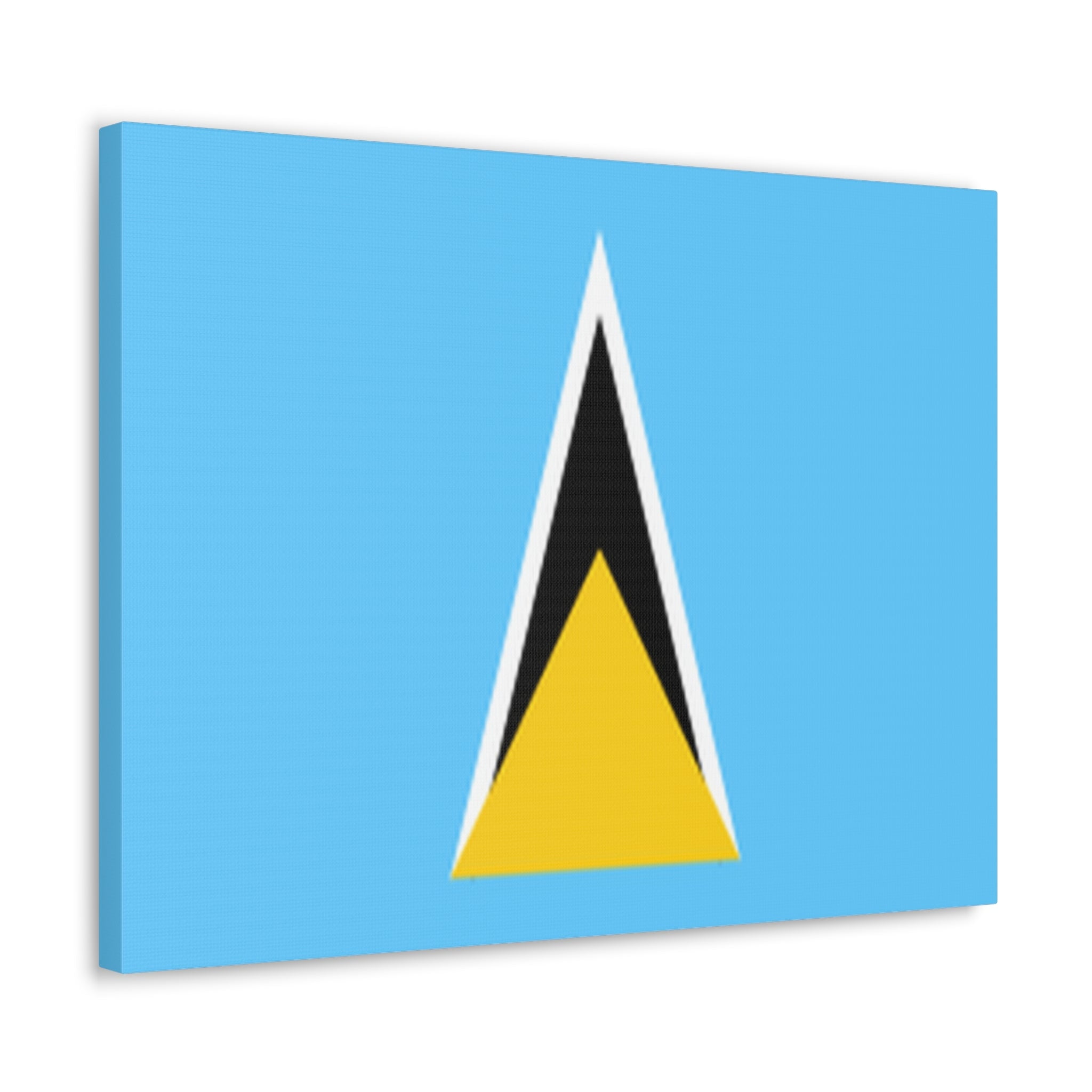 Saint Lucia Country Flag Canvas Vibrant Wall Art Unframed Home Decor ...