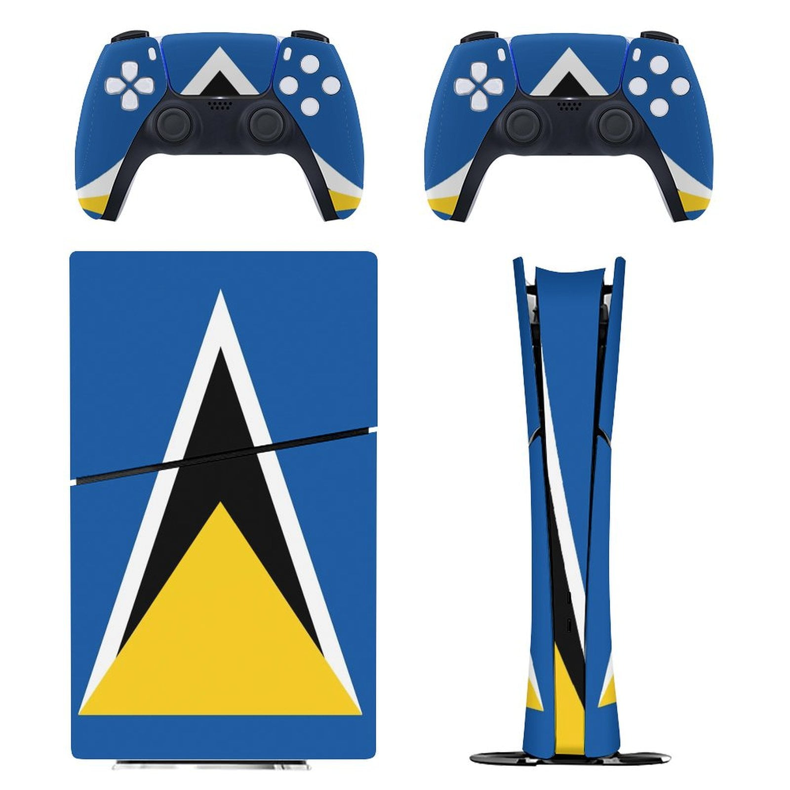 Saint Lucia Flag PS5/PS5 Pro/PS5 Slim Digital Disc Skin Sticker For ...
