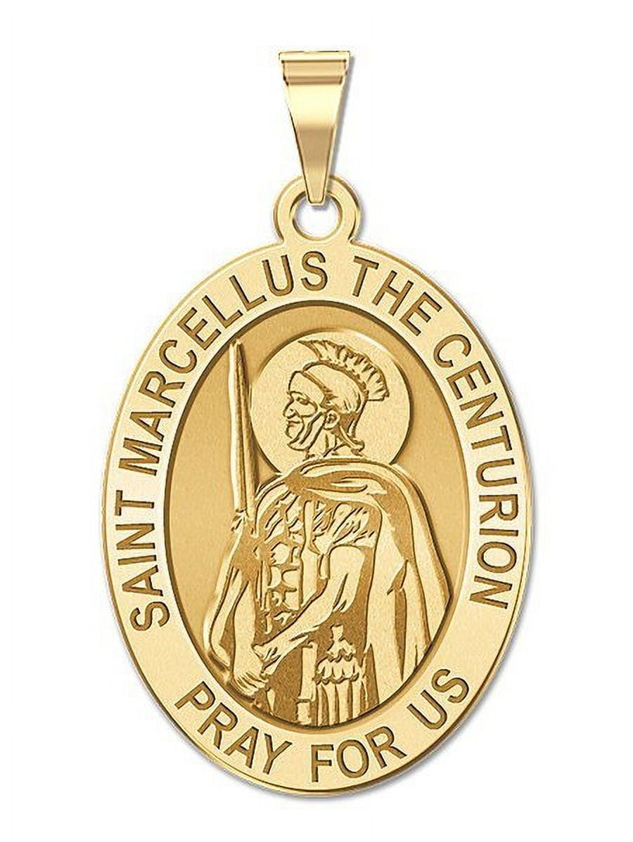 Saint Marcellus the Centurion Oval Religious Medal 2/3 x 3/4 inch Size ...