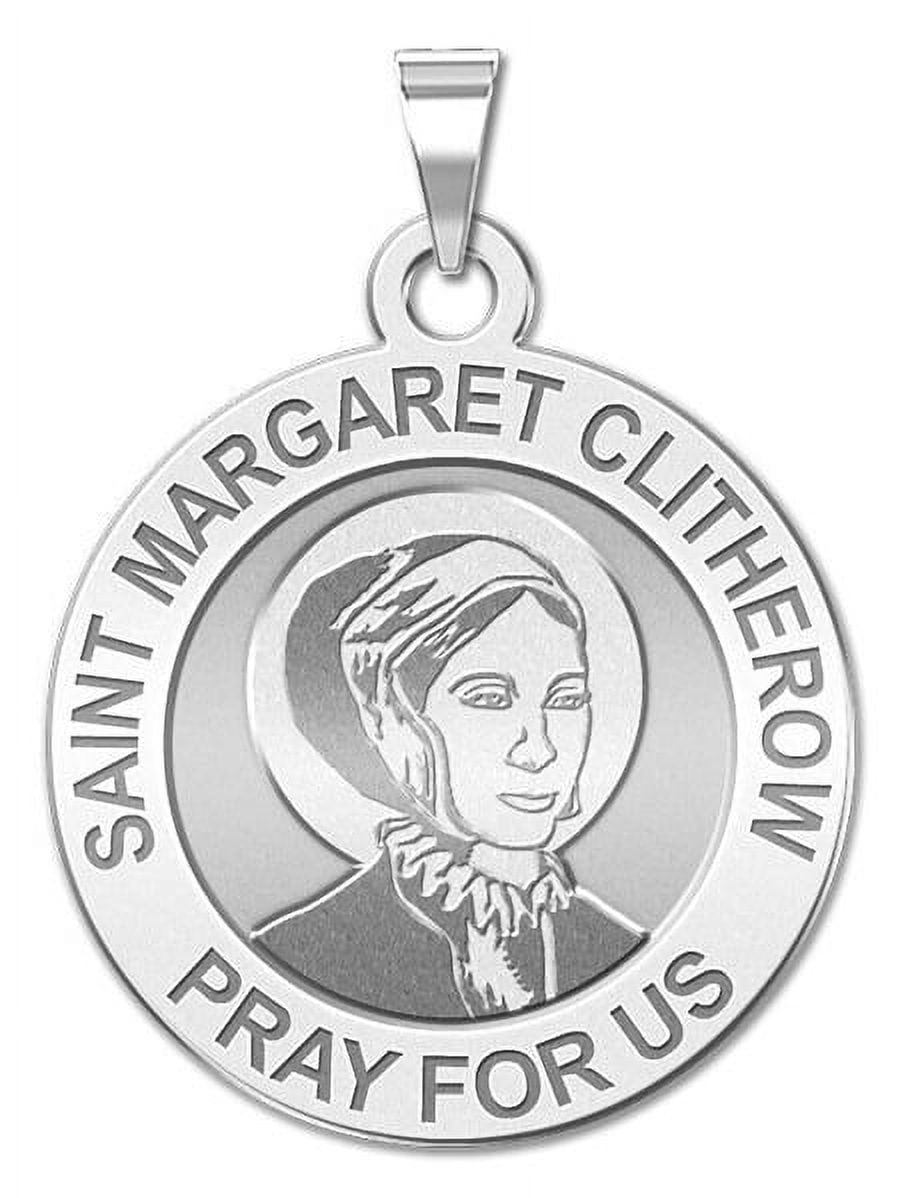 Saint Margaret Clitherow Religious Medal - 3/4 x 3/4 inch Size of ...