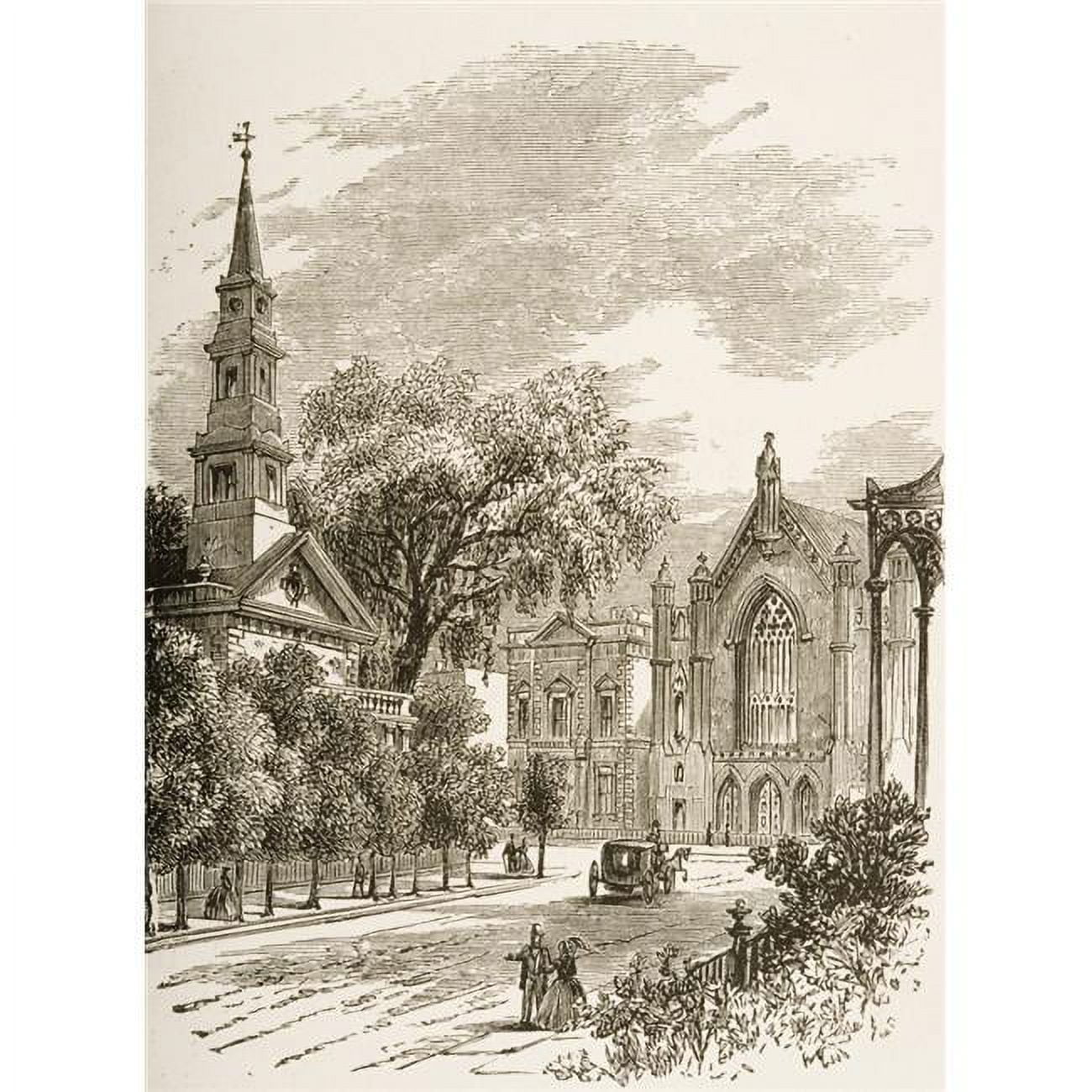 Saint Marks Church In-The-Bowery New York In 1870S From American ...