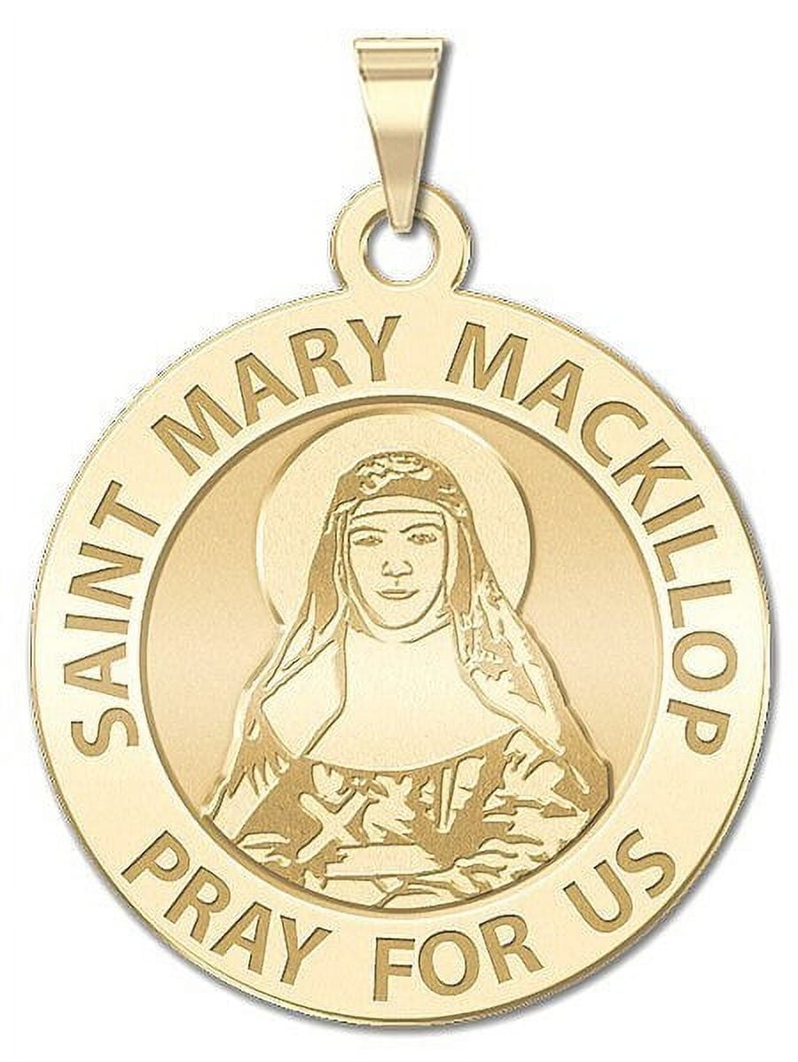 Saint Mary Mackillop Religious Medal - 2/3 inch Size of Dime, Solid 14K ...