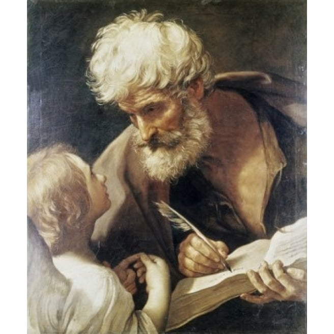 Saint Matthew, Guido Reni (1575-1642 Bolognese) Poster Print (18 x 24 ...