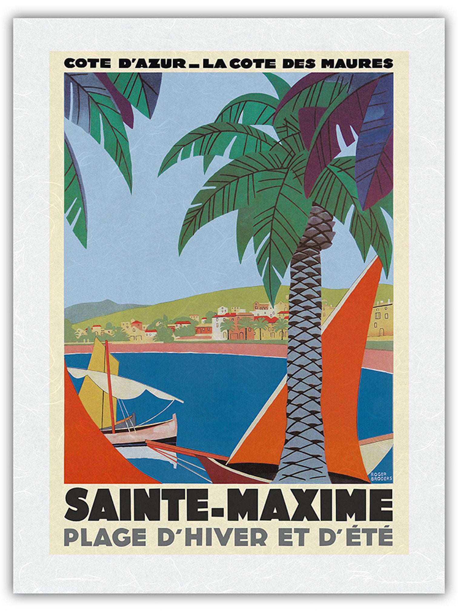 Saint Maxime France - Cote D’Azur French Riveria - Vintage Railroad ...