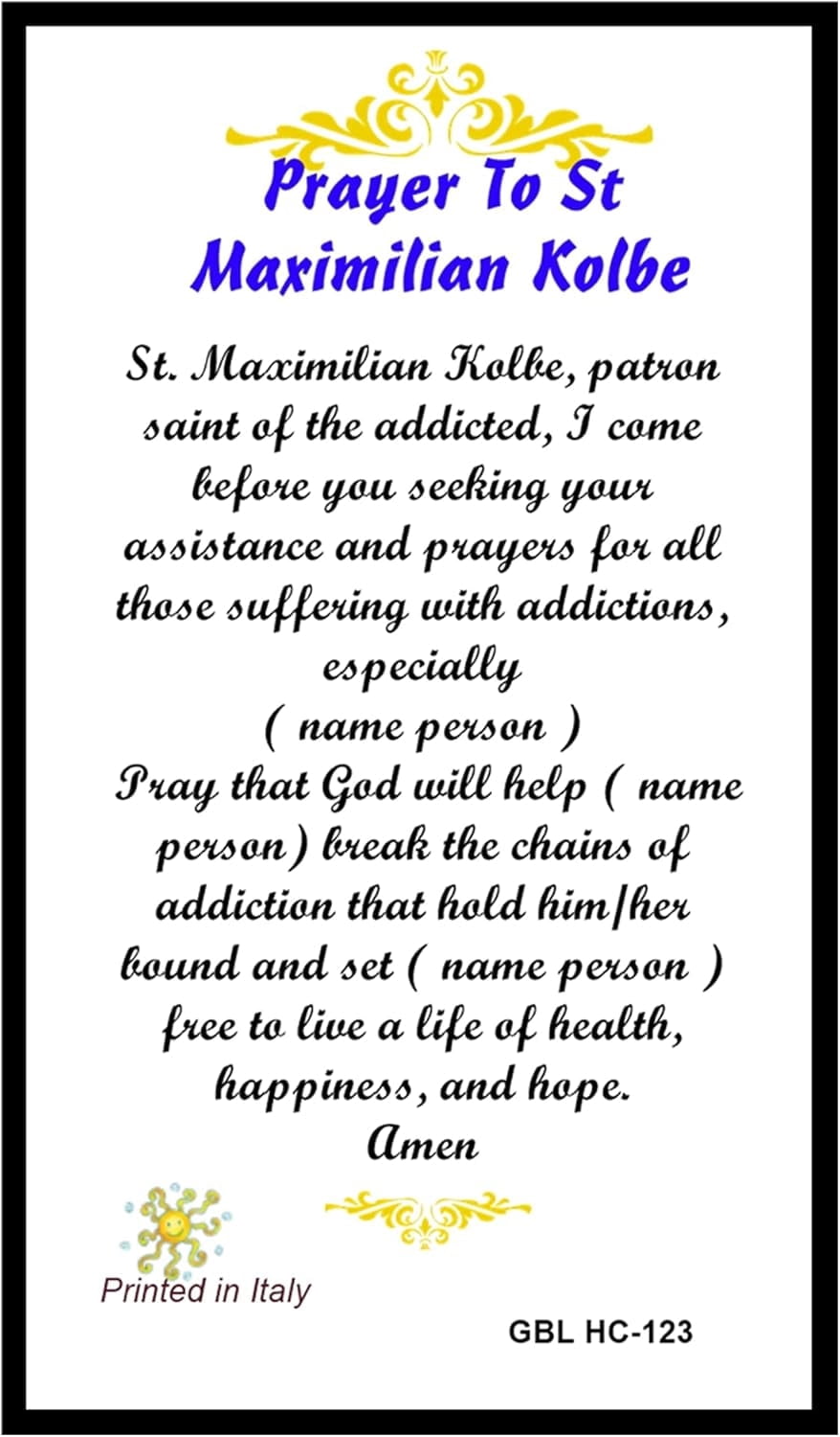Saint Maximilian Kolbe Patron of Victims of Drug Addiction Blessed ...