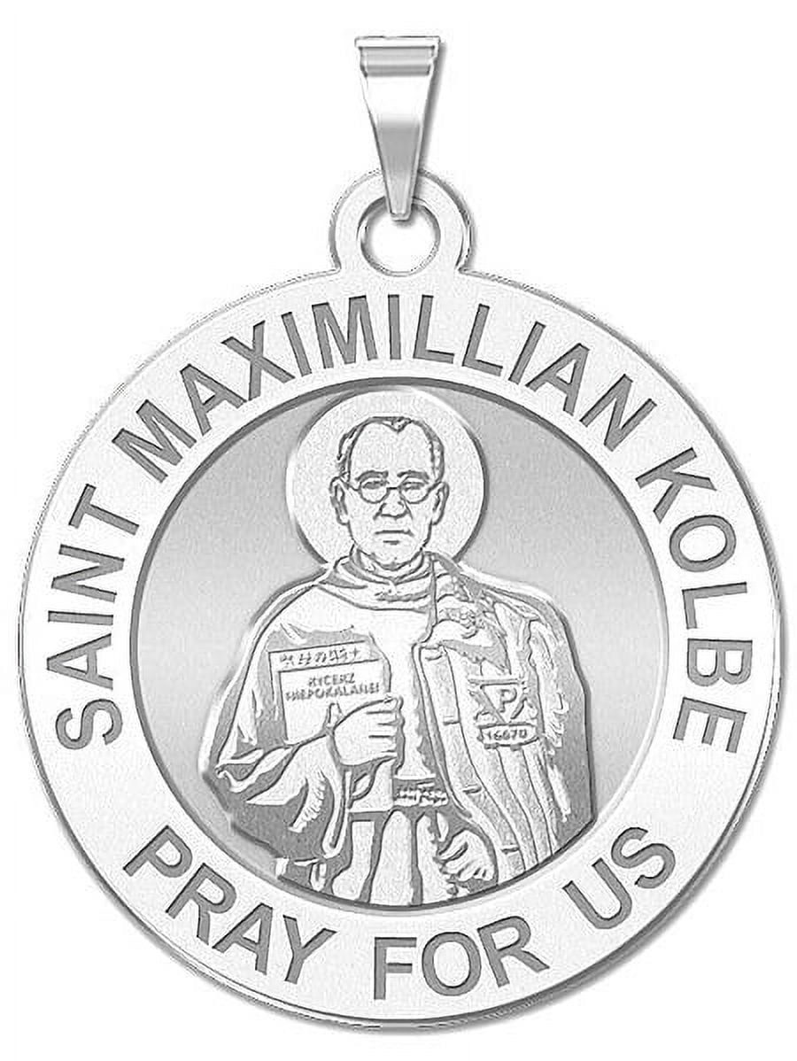 Saint Maximillian Kolbe Religious Medal - 2/3 Inch Size of Dime ...