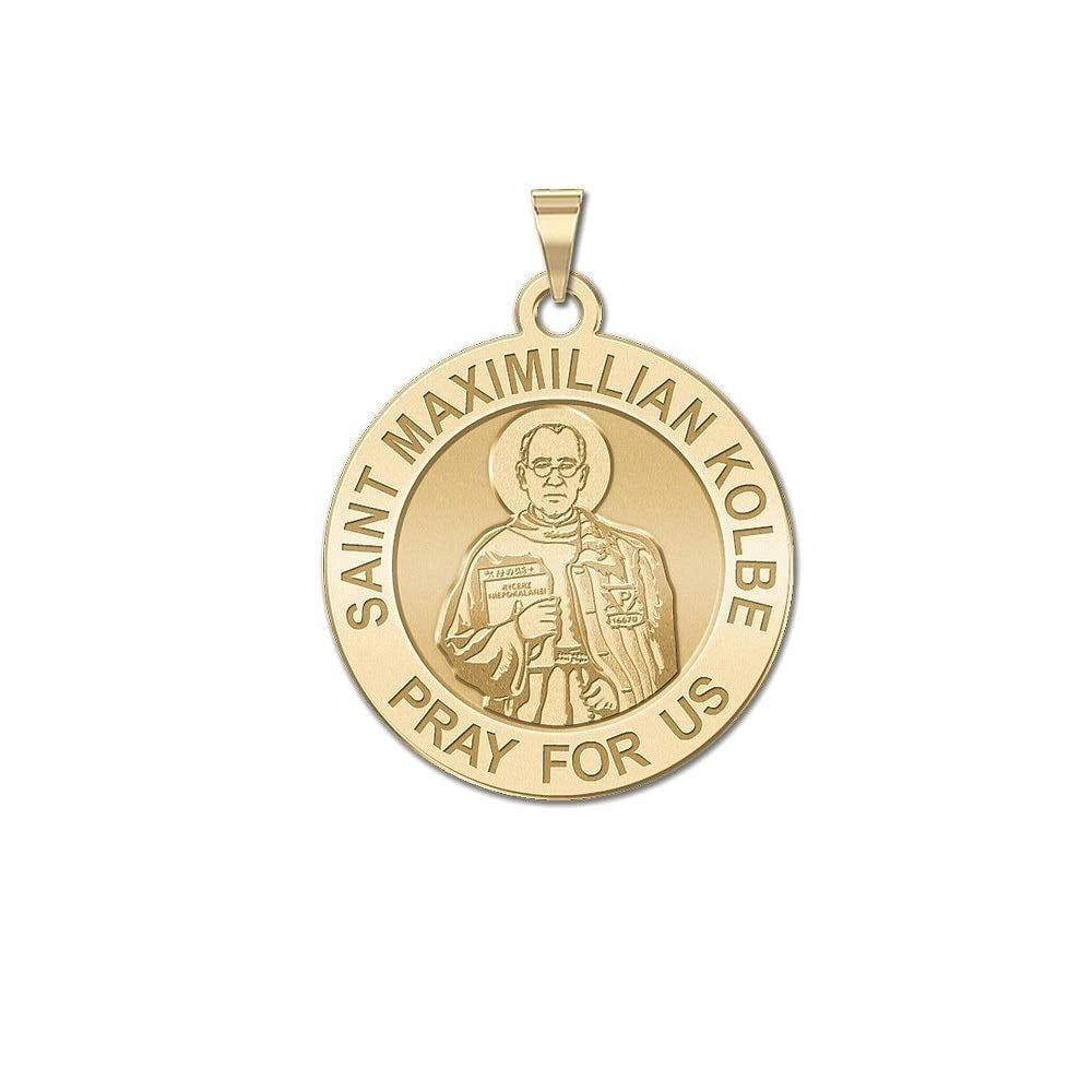Saint Maximillian Kolbe Religious Medal - 2/3 inch Size of Dime, Solid ...