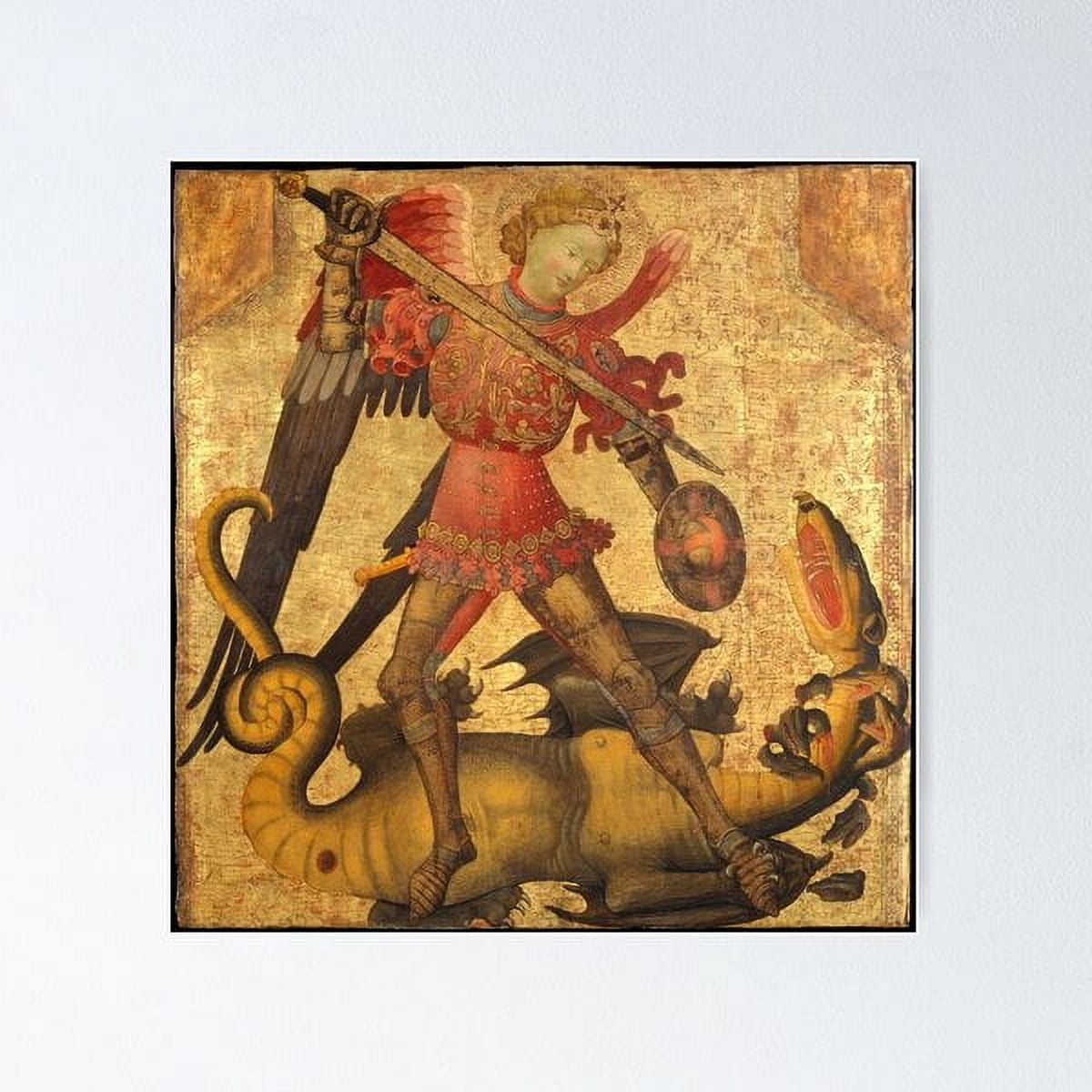 Saint Michael And The Dragon | Michael Defeats Satan | Revelation 12-7 ...