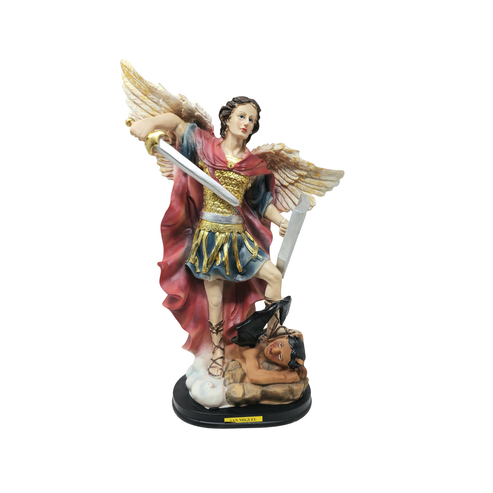 Saint Michael the Archangel Statue (San Miguel Arcángel) – Hand-Painted ...