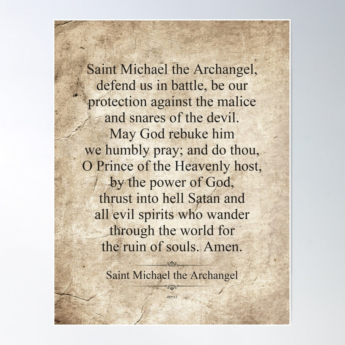 Saint Michael The Archangel Poster Wall Art, Modern Wall Decor For ...