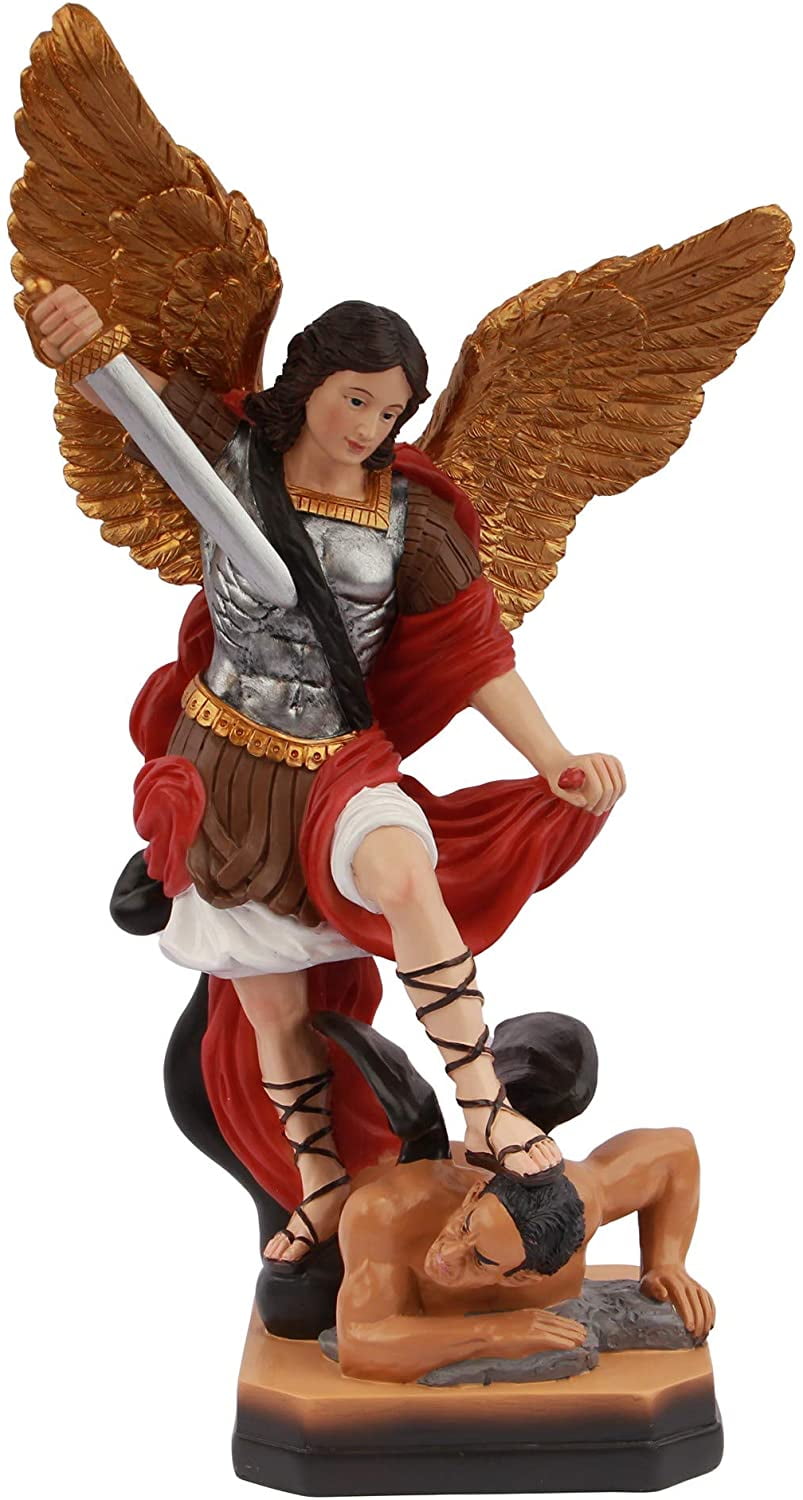 Saint Michael the Archangel Defender & Protector in Battle 12 Inch ...
