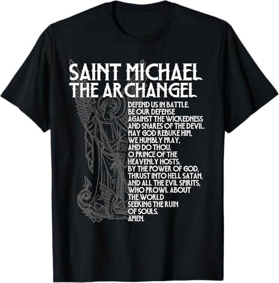 Saint Michael the Archangel Prayer Catholic Traditional T-Shirt ...