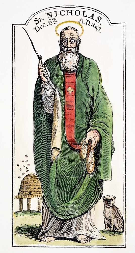 Saint Nicholas (4Th Century). /Nalso Known As Nicholas Of Myra: Wood ...