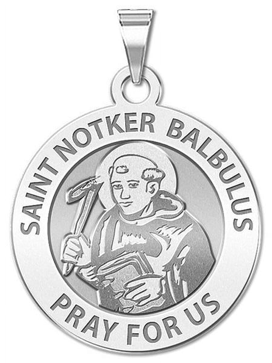 Saint Notker Balbulus Religious Medal - 1 Inch Size of a Quarter -Solid ...
