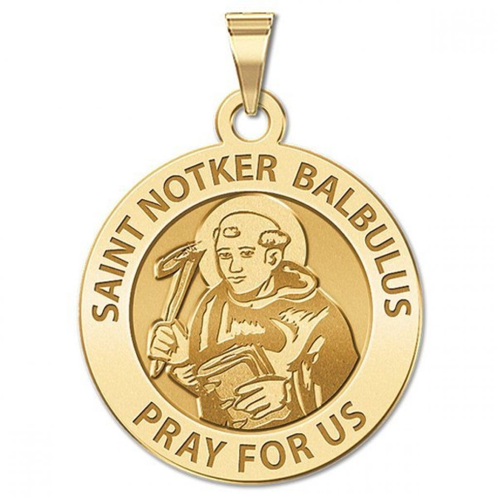Saint Notker Balbulus Religious Medal - 1 Inch Size of a Quarter -Solid ...