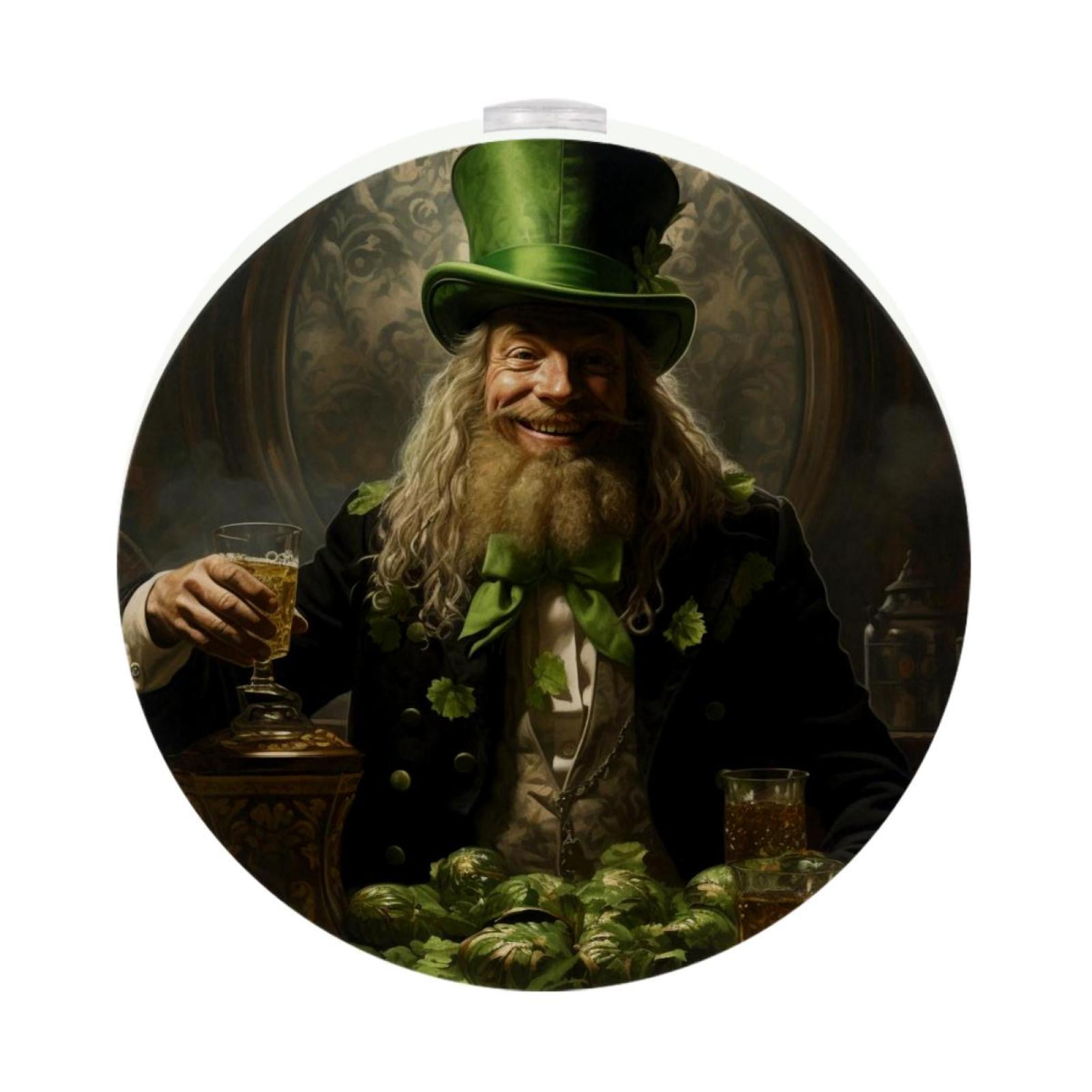 Saint Patrick's Day Bright and Compact LED Round Night Light - Set of 2 ...