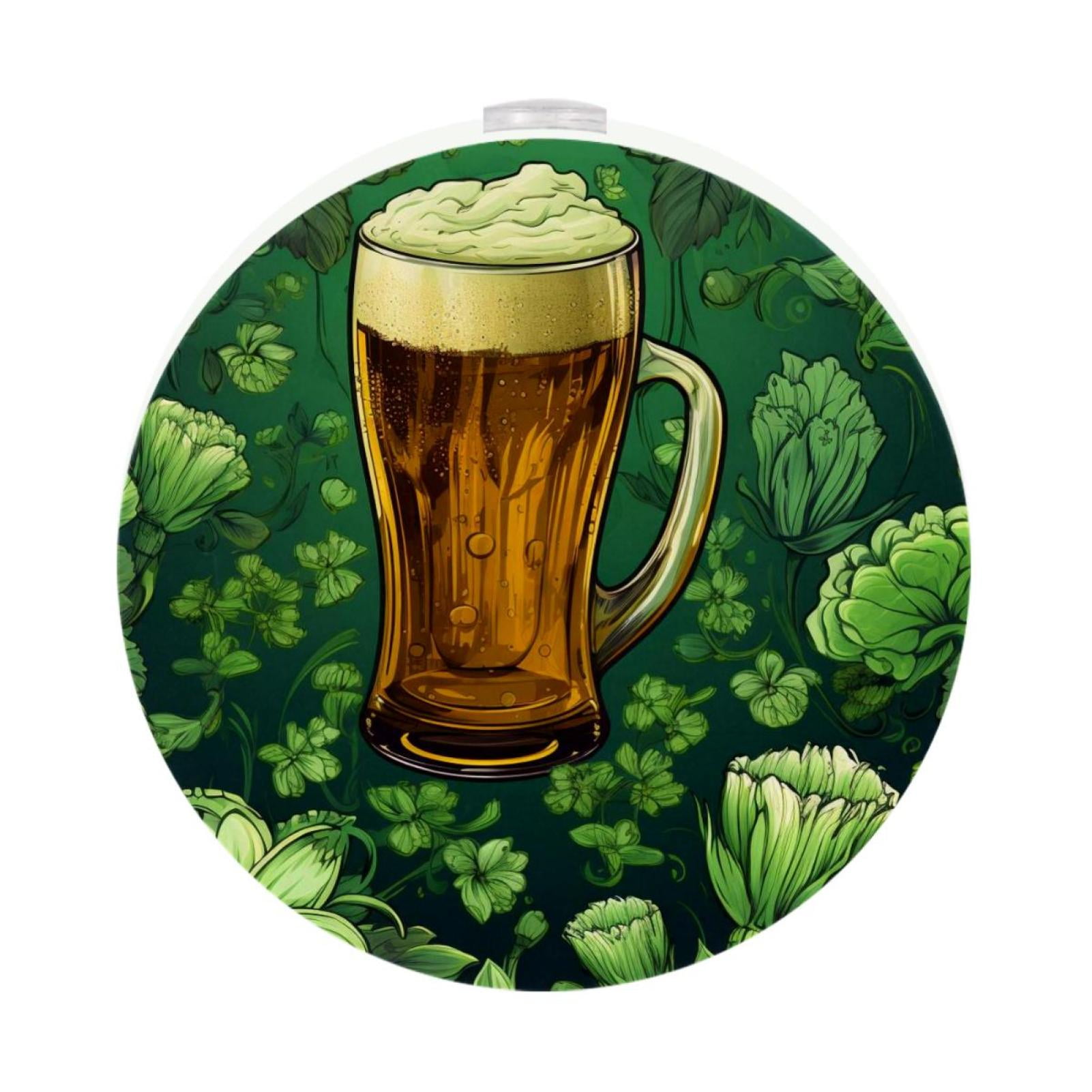 Saint Patrick's Day Bright and Compact LED Round Night Light - Set of 2 ...