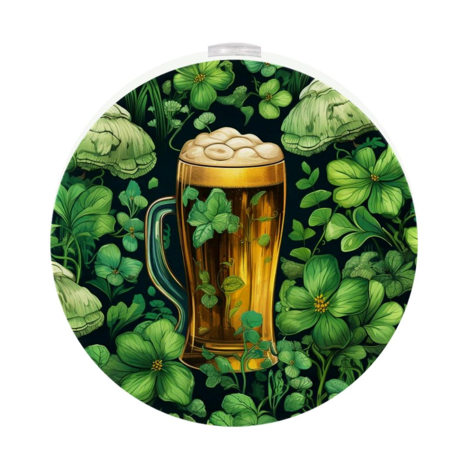 Saint Patrick's Day Bright and Compact LED Round Night Light - Set of 2 ...