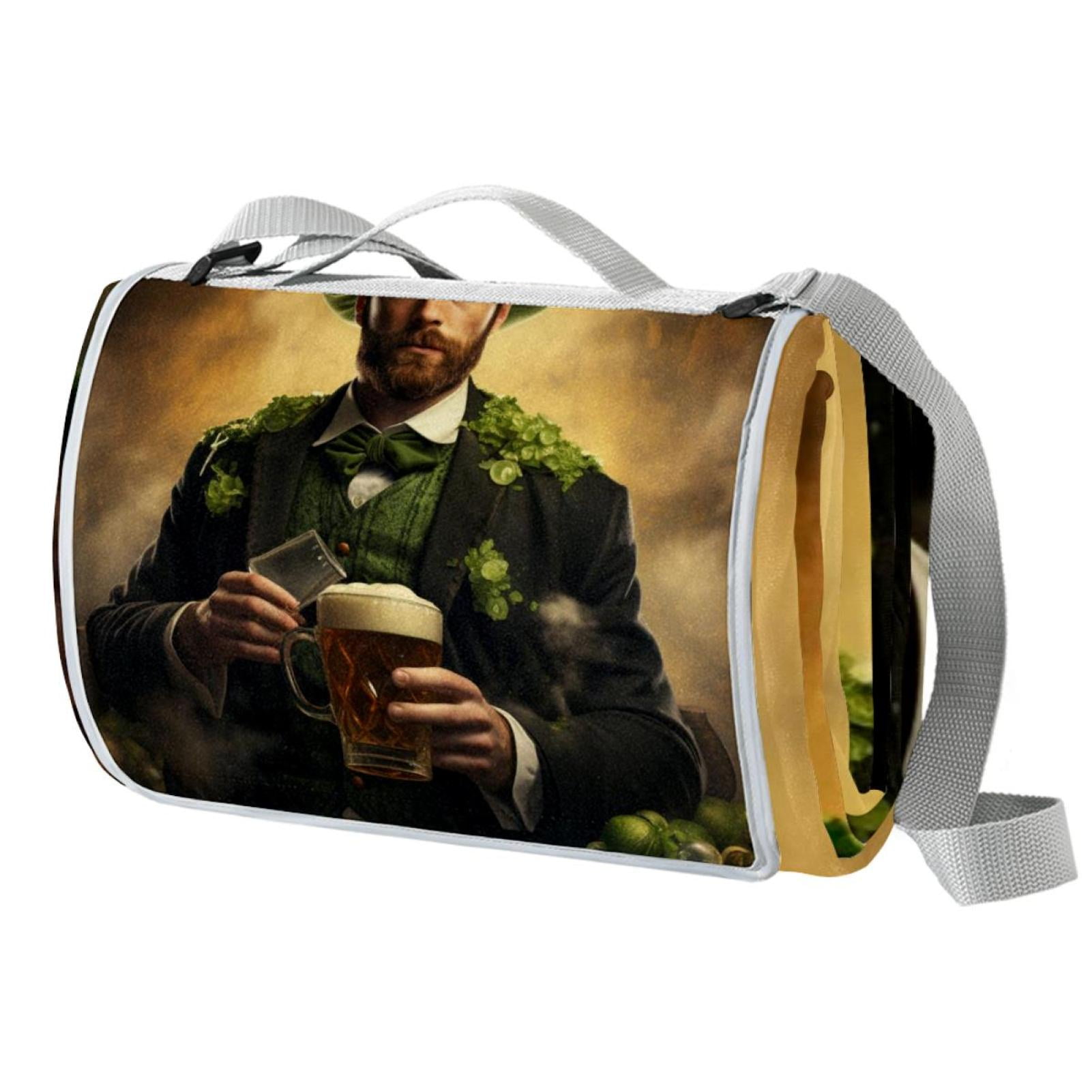 Saint Patrick's Day Canvas Beach Blanket Picnic Mat - Waterproof ...