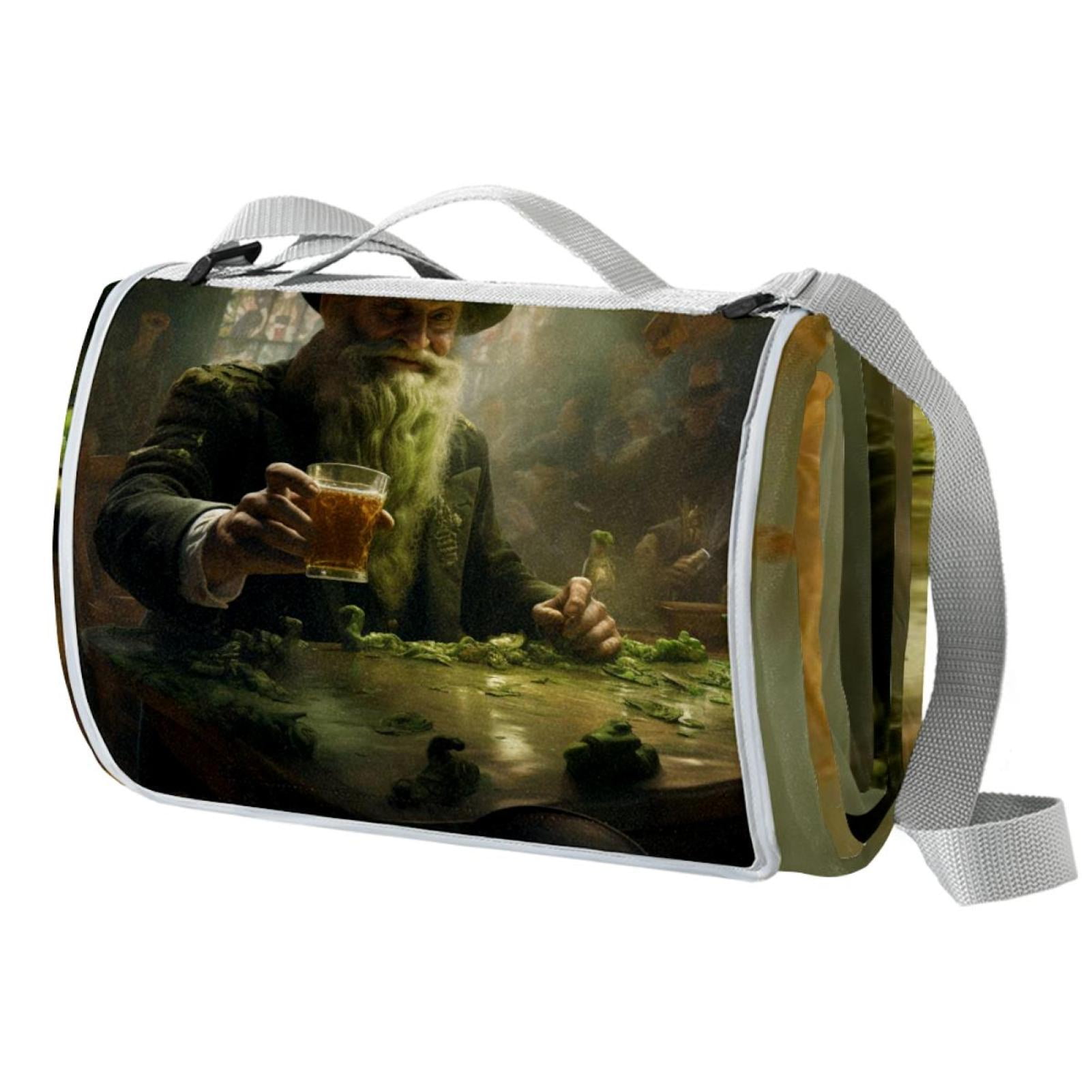 Saint Patrick's Day Canvas Beach Blanket Picnic Mat - Waterproof and ...