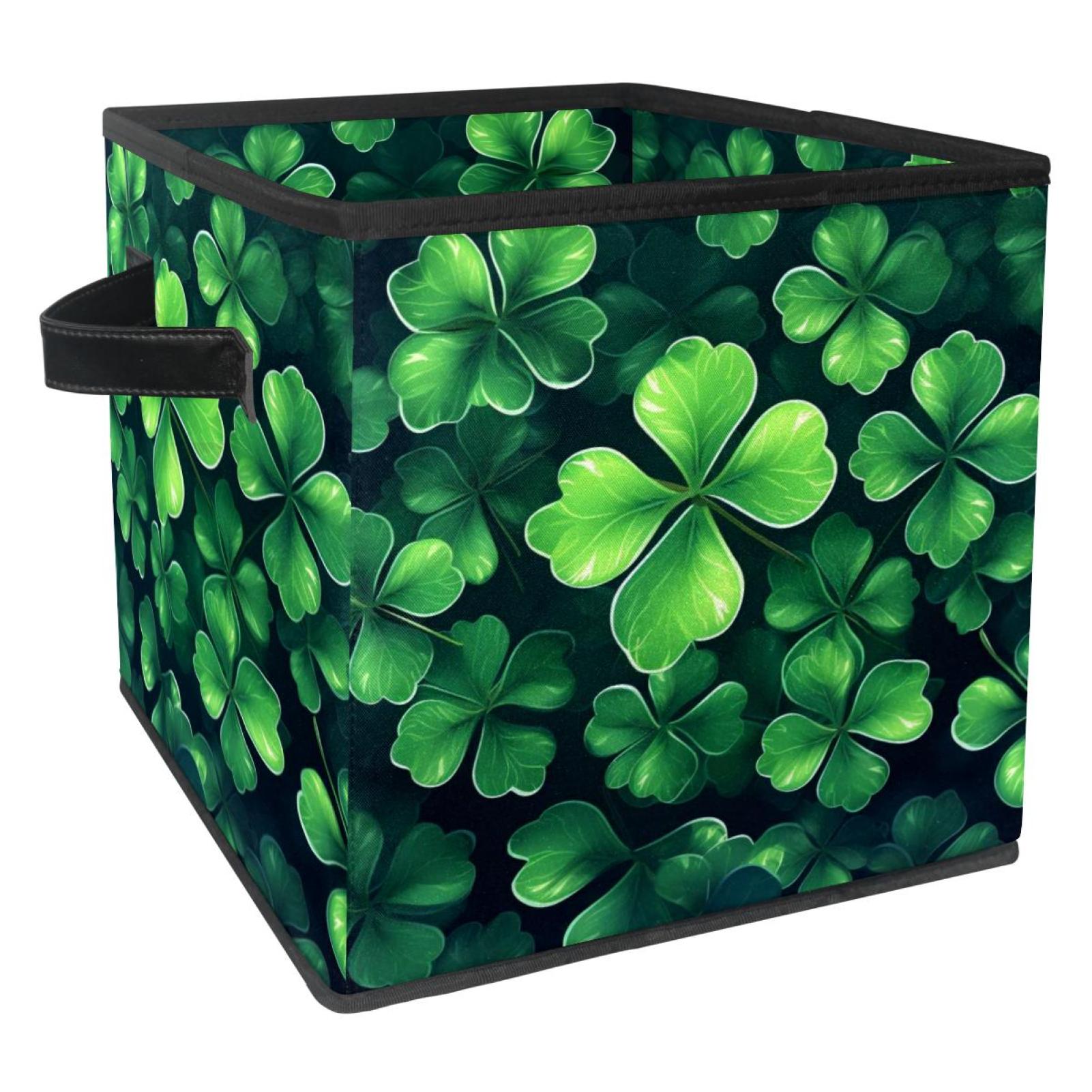 Saint Patrick's Day Large Capacity Foldable Cube Organizer with Handle ...