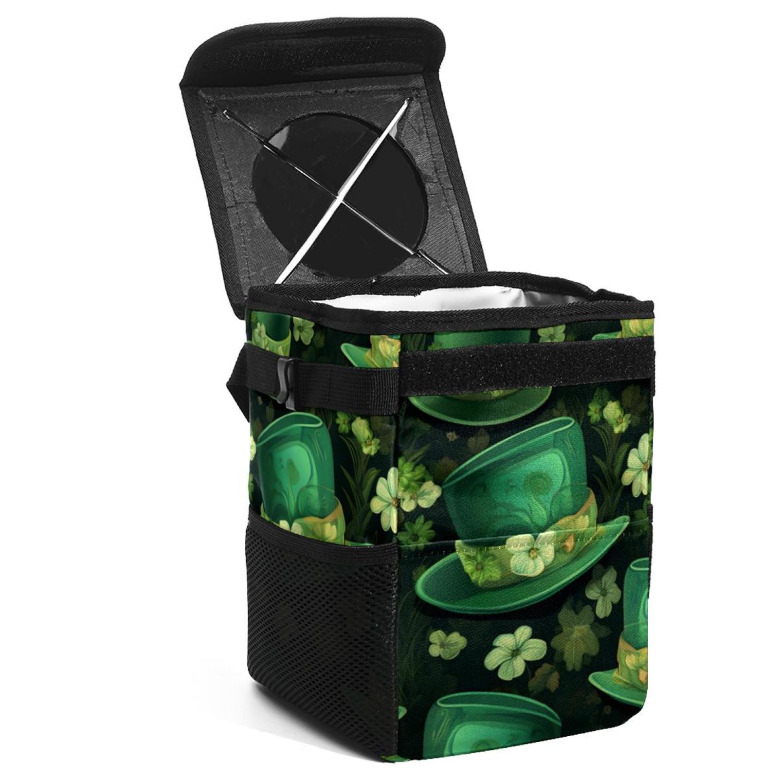 Saint Patrick's Day Mini Trash Can Car Garbage Can Car Trash Can ...