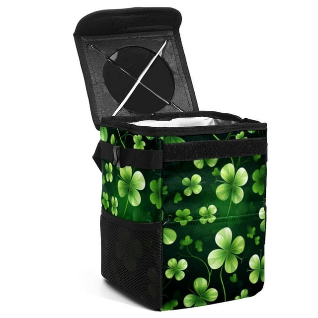 Saint Patrick's Day Mini Trash Can Car Garbage Can Car Trash Can ...
