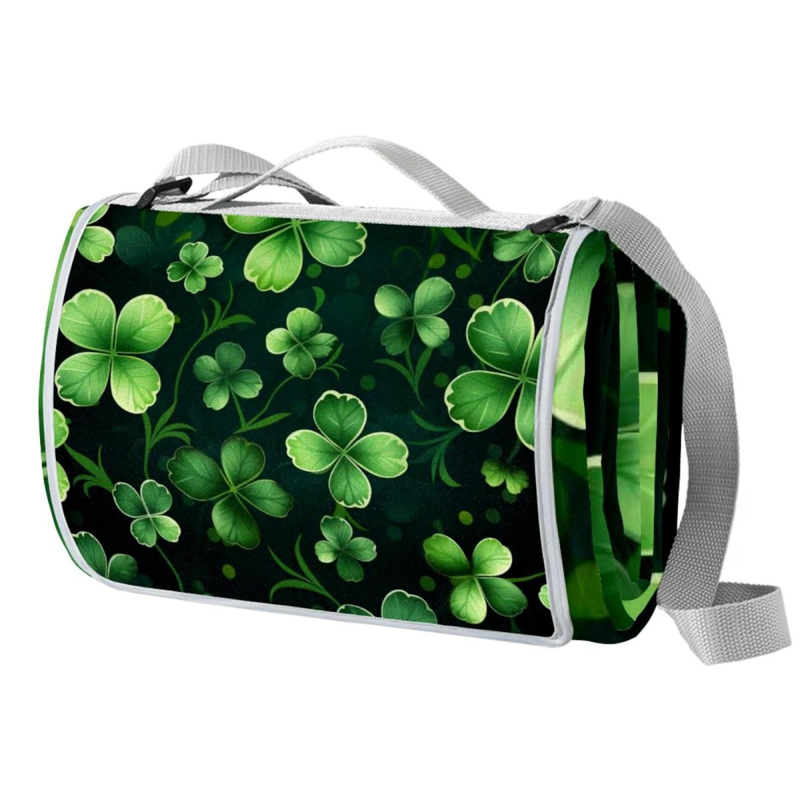 Saint Patrick's Day Portable Canvas Picnic Blanket Waterproof Backing ...