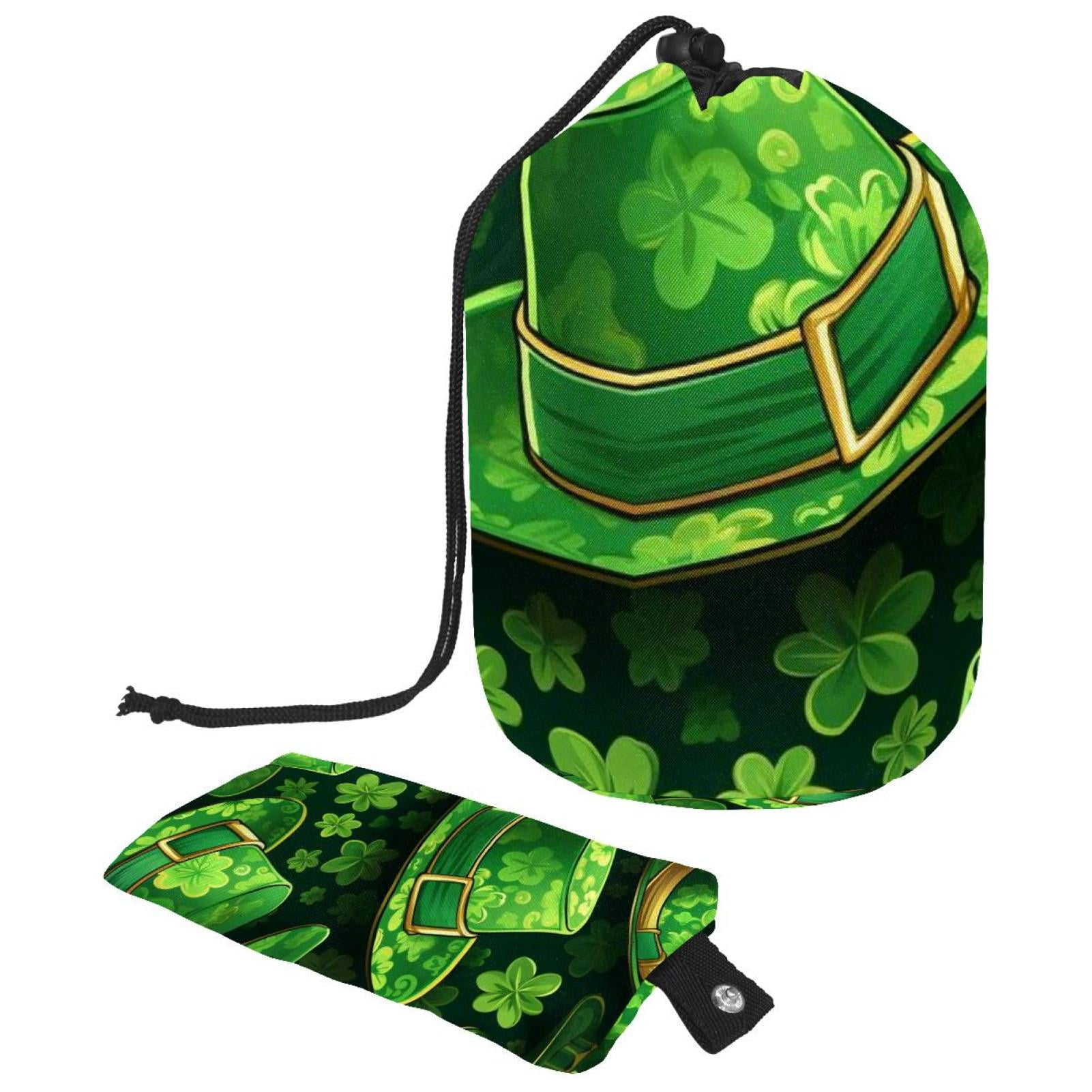 Saint Patrick's Day Portable Drawstring Foldable Travel Laundry Wash ...