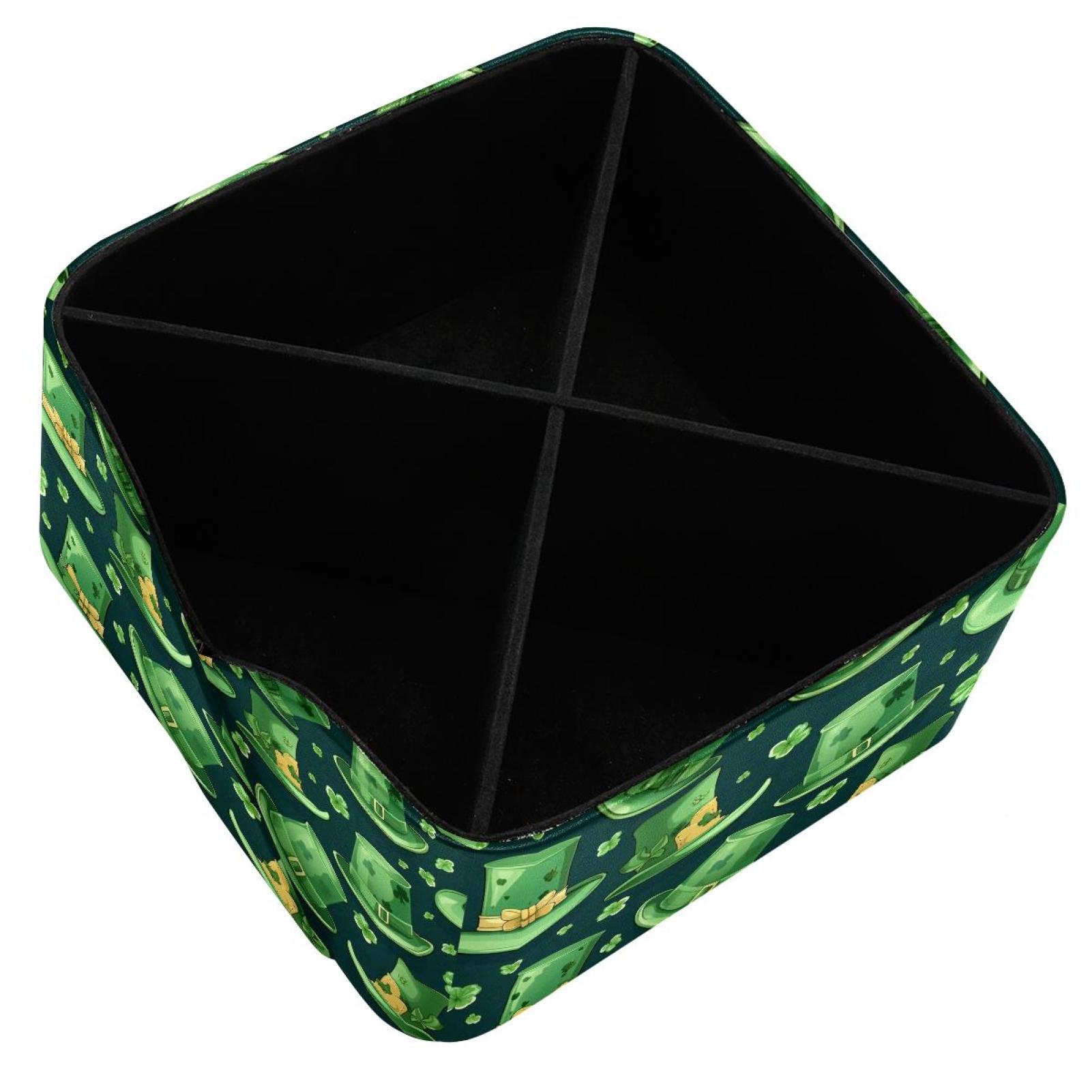 Saint Patrick's Day Square Pen Organizer with 4 Compartments, Removable ...