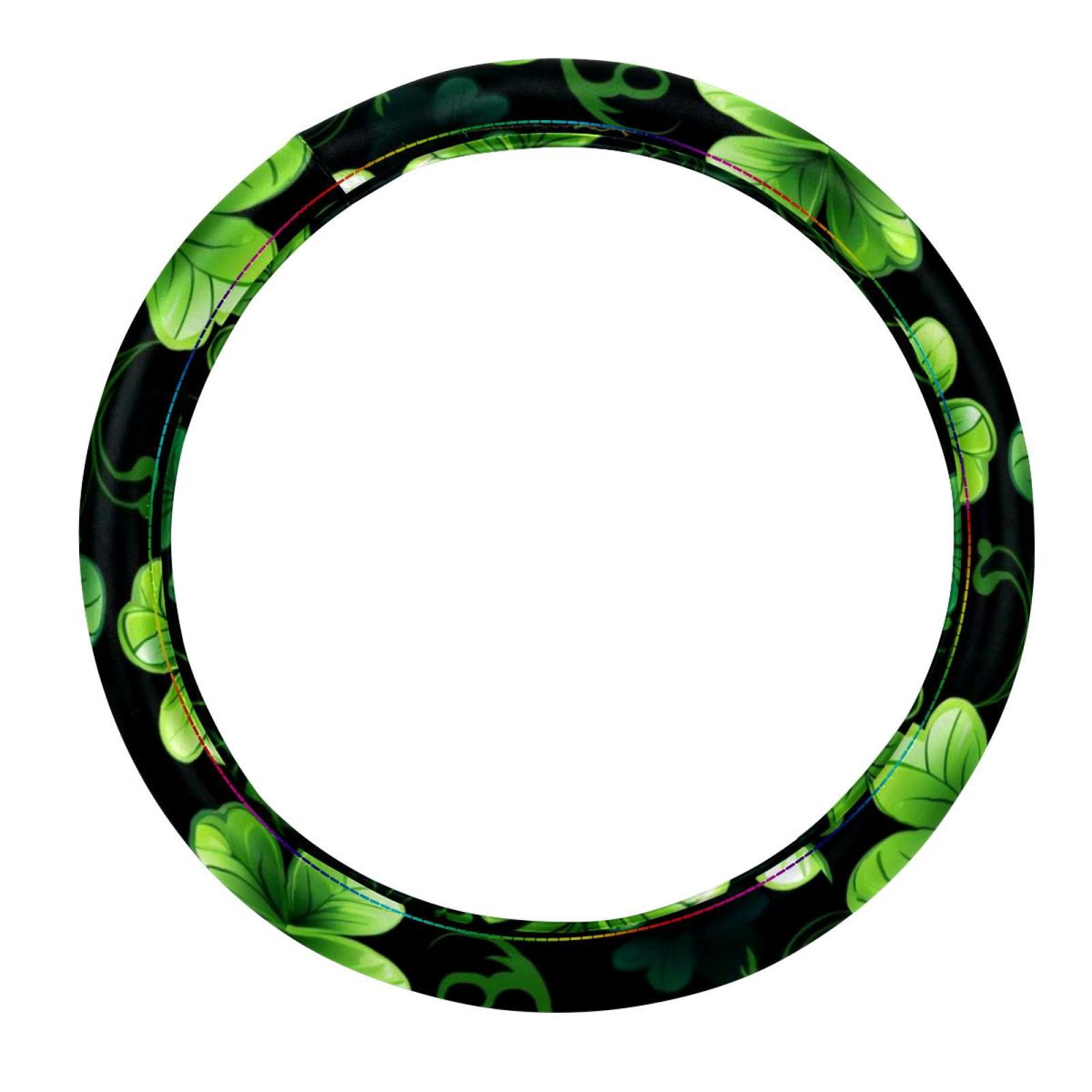 Saint Patrick's Day Steering Wheel Cover 14.5 Inch Printing PVC Leather ...