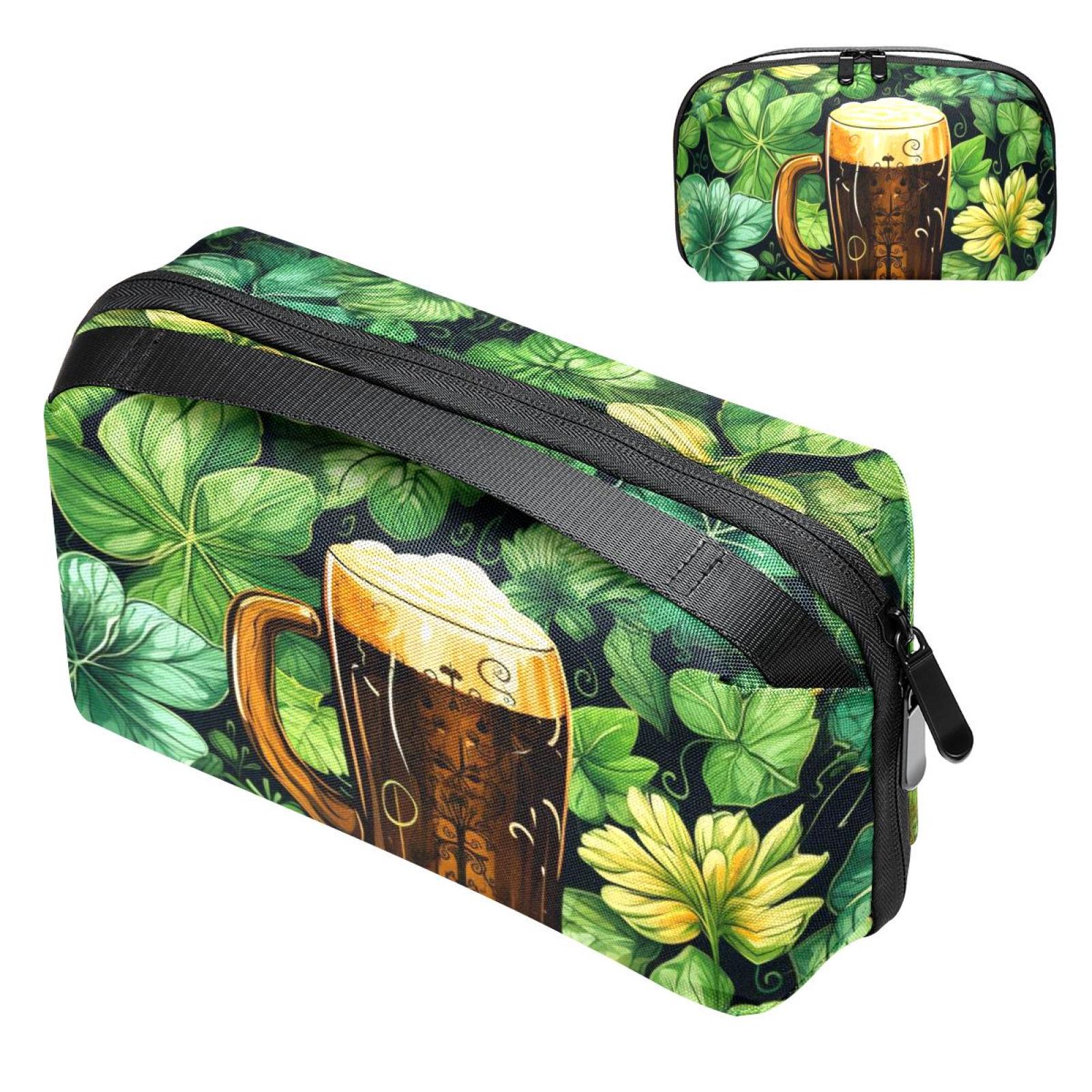 Saint Patrick's Day USB Organizer Waterproof Oxford Cloth Hard Drive ...