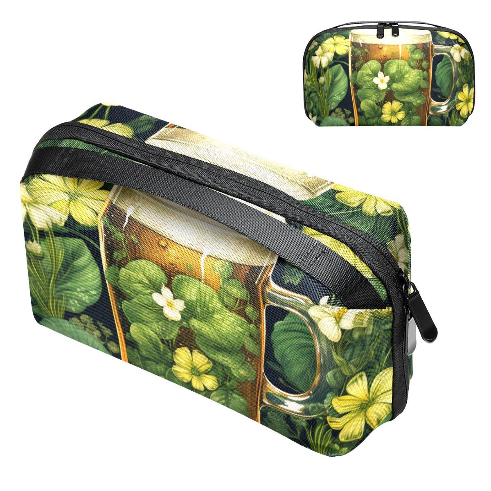 Saint Patrick's Day Waterproof Oxford Fabric USB Case with Storage ...