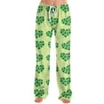 Saint Patricks Day Pj Pants for Women Shamrock Graphic Print Pjs ...