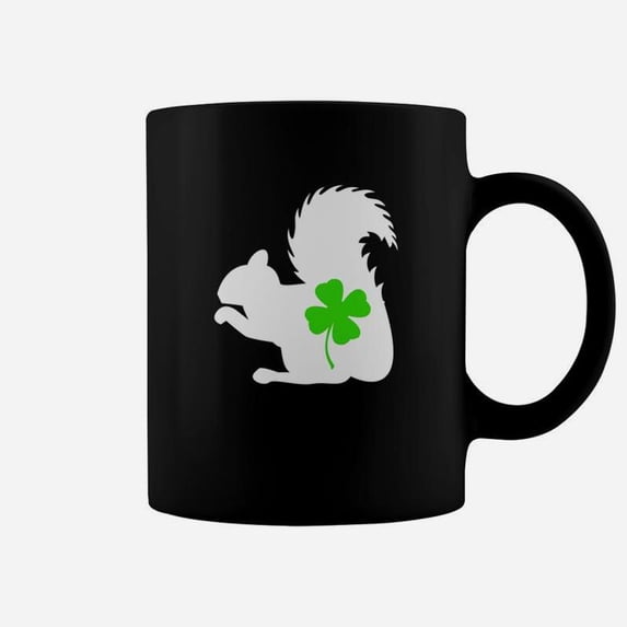 Saint Patricks Day Squirrel Lucky Squirrel Coffee Mug - Walmart.com