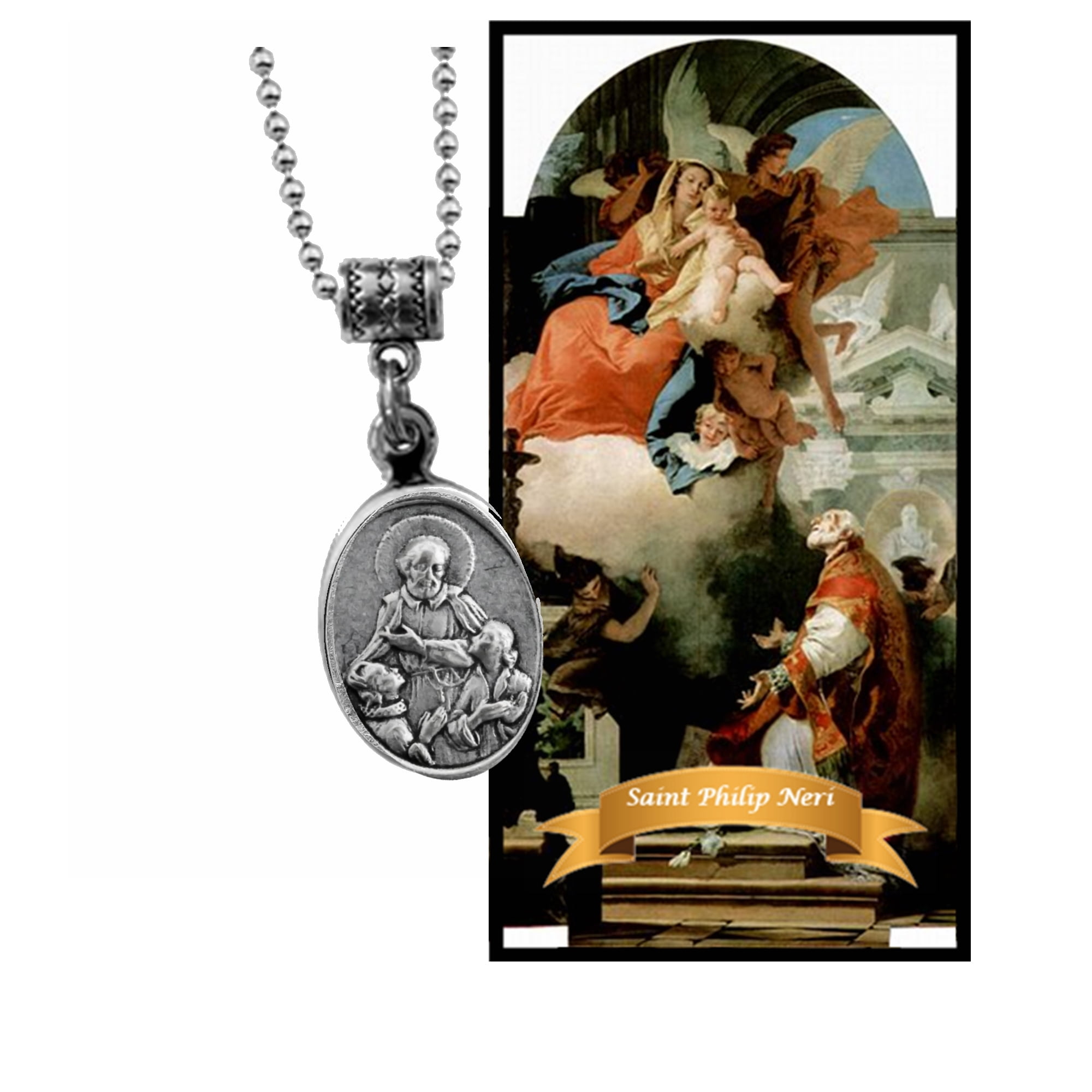 Saint Philip Neri Patron Saint of Laughter and Joy Blessed Medal and ...