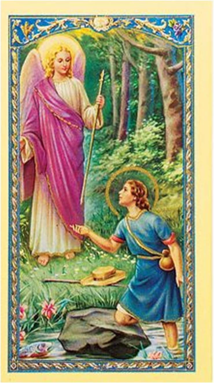 Saint Raphael The Archangel Blessed Laminated Holy Card Imported from ...